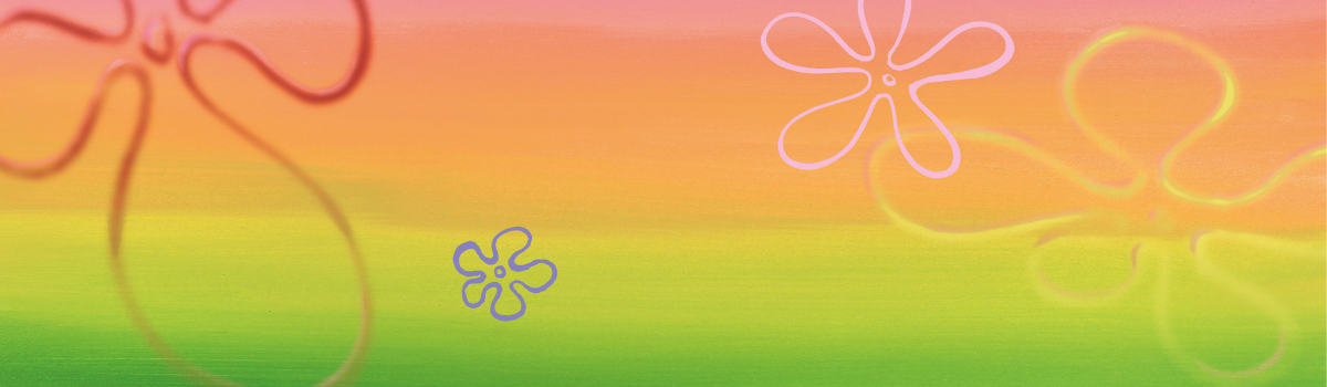 Spongebob Flower Sky Background