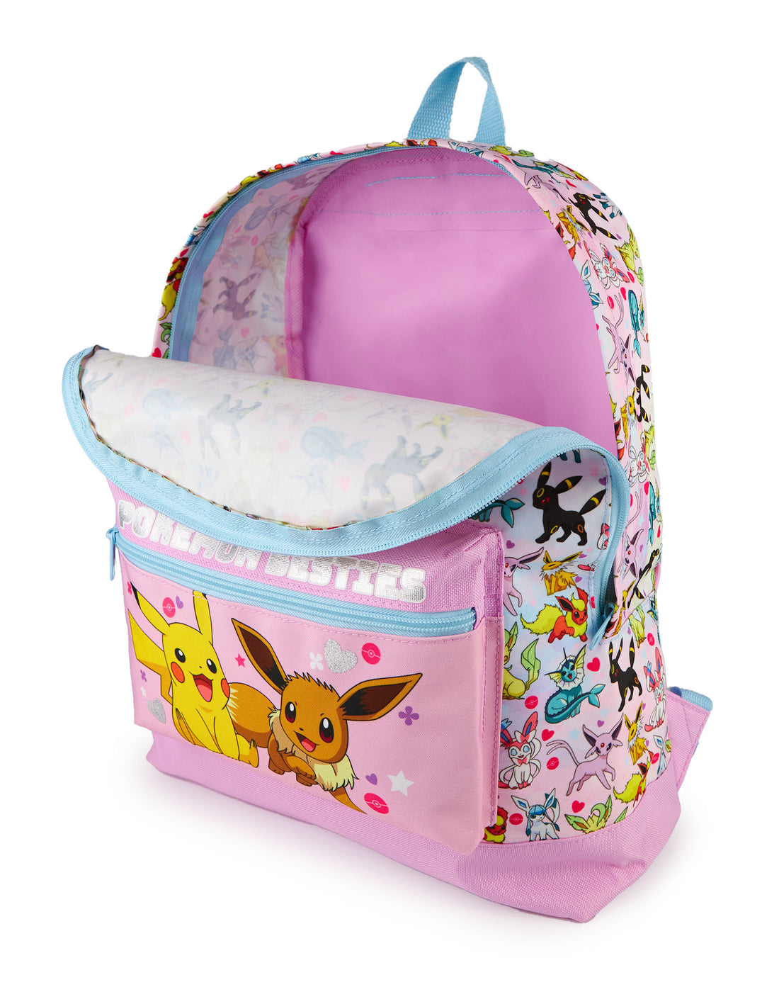 Pokémon Pikachu Eevee Besties Glitter Girl's Backpack — Vanilla Underground
