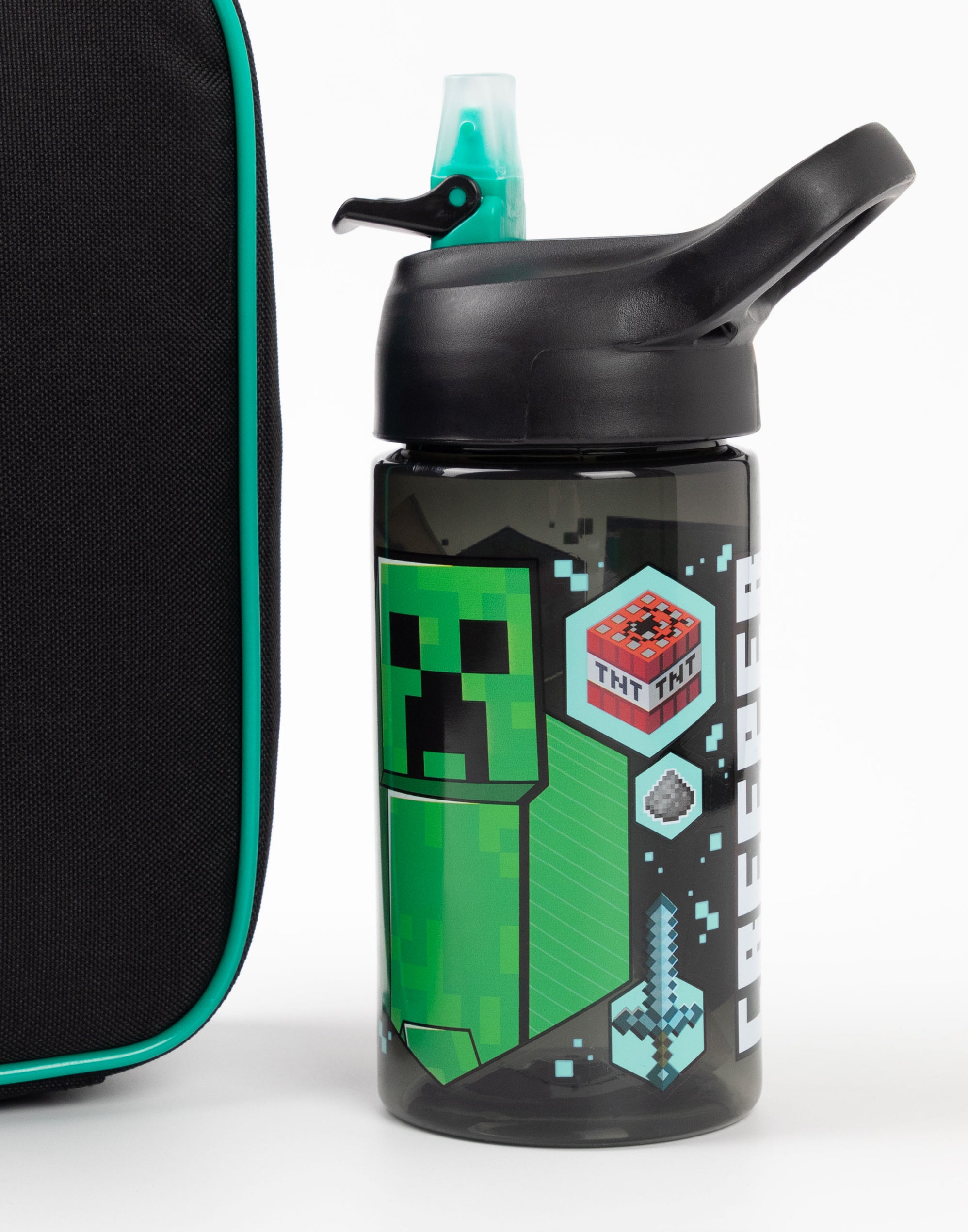 Minecraft Creeper Lunch Bag, Snack Pot, Water Bottle Set — Vanilla ...