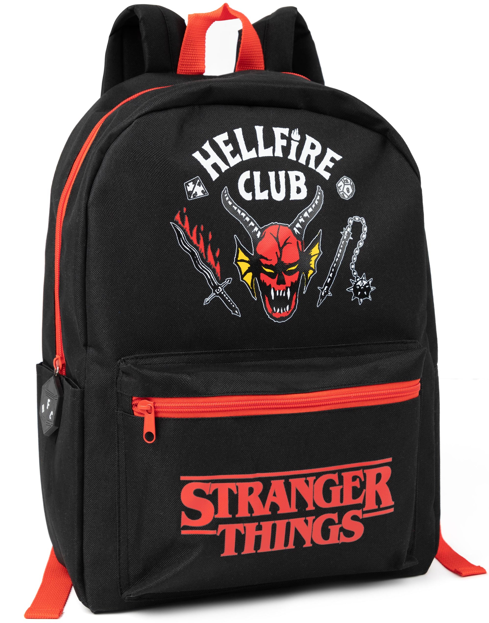 Stranger Things Kids Black Hellfire Club Backpack — Vanilla Underground