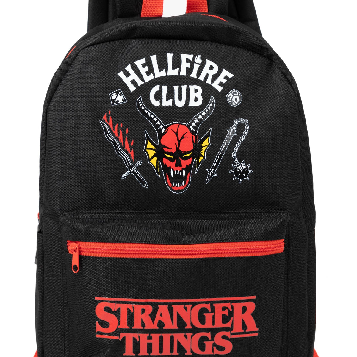 Stranger Things Back Pack 1 Piece Printed Unisex Kids Black Backpack ...