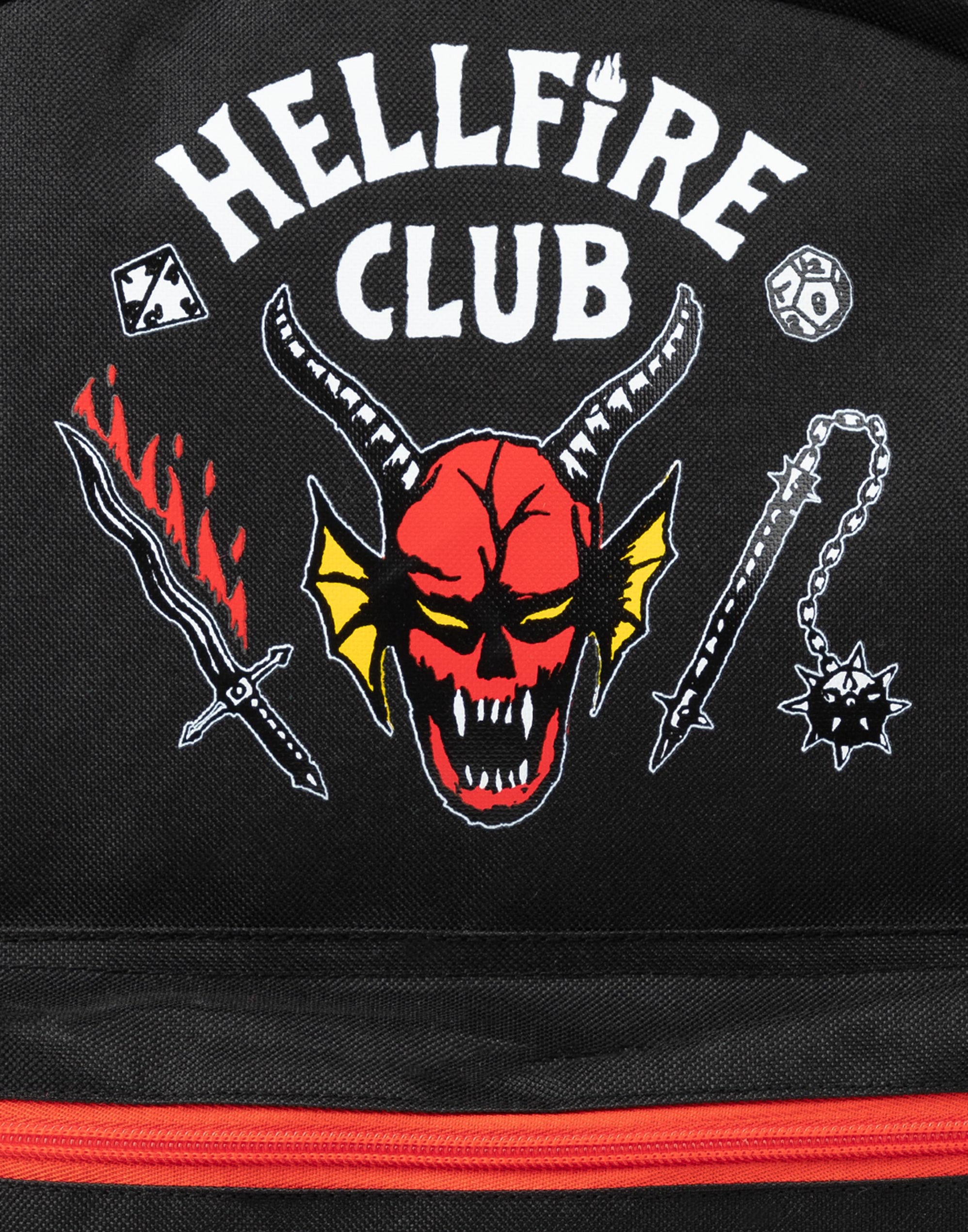 Stranger Things Kids Black Hellfire Club Backpack — Vanilla Underground