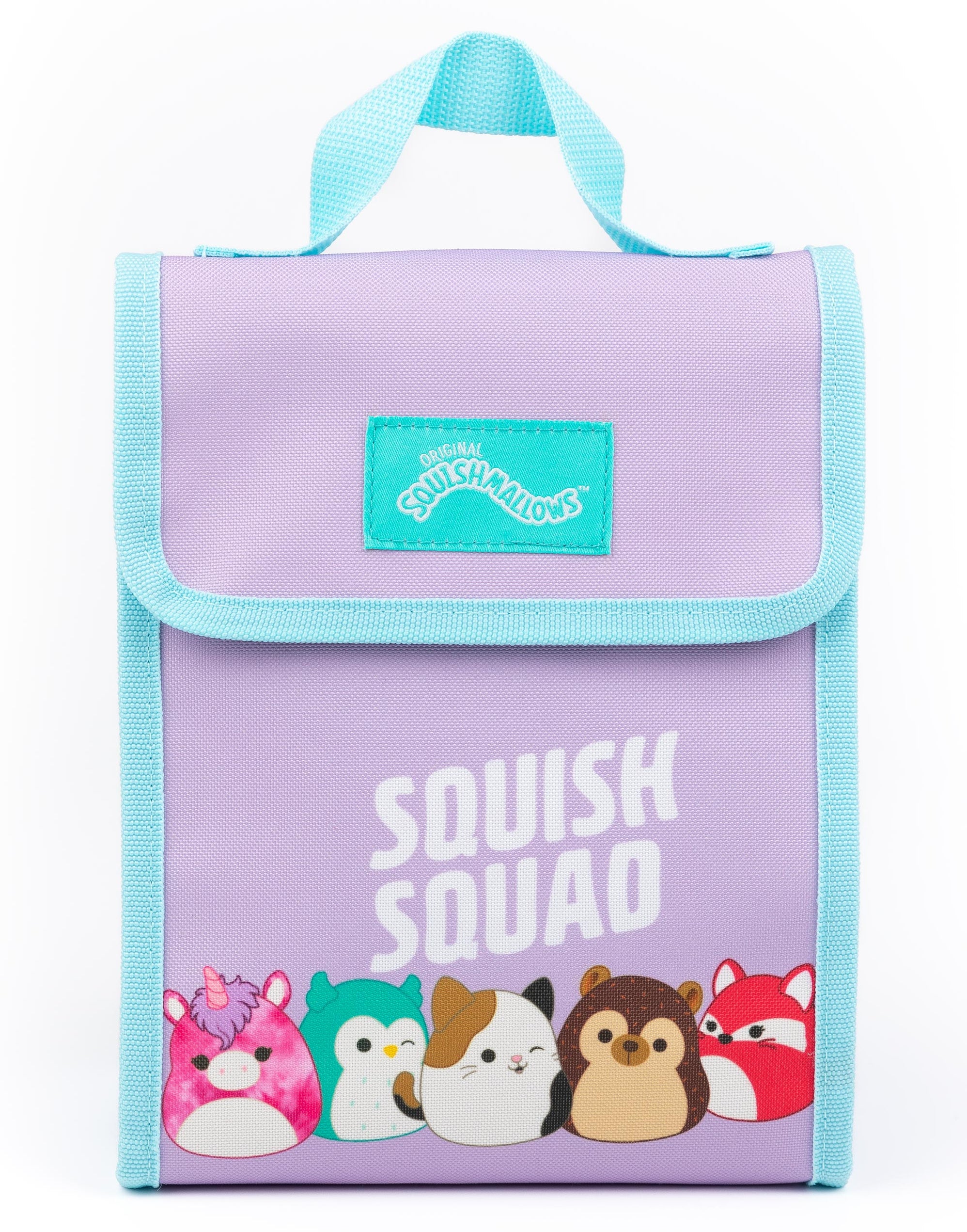 Squishmallows 4 Piece Kids Backpack Water Bottle Lunch Bag Pencil Case ...