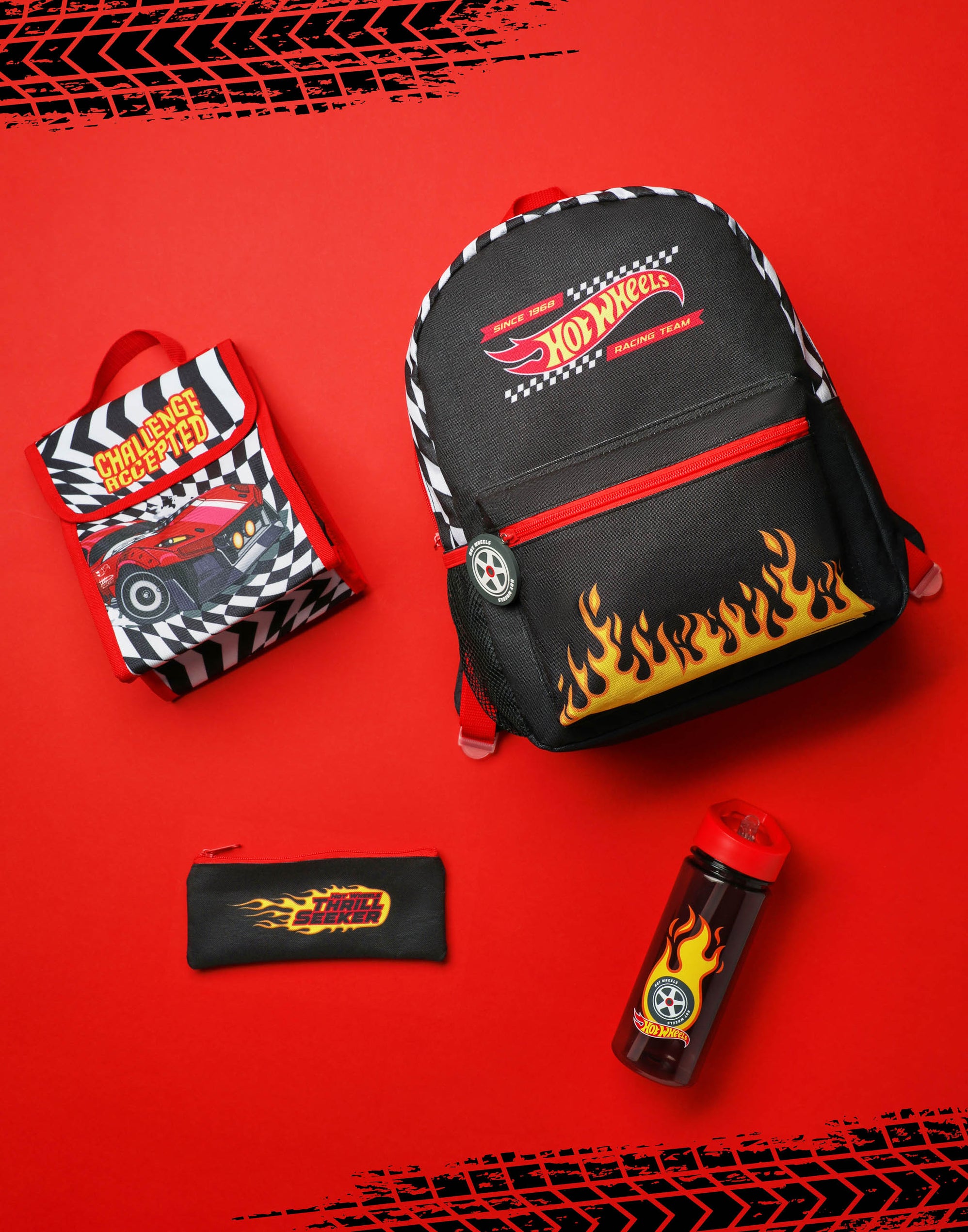 Hot Wheels Boys 4 Piece Backpack Set — Vanilla Underground