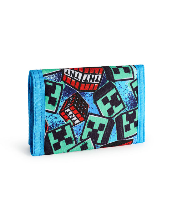 Minecraft Grafitti Boys Blue Strap Wallet — Vanilla Underground