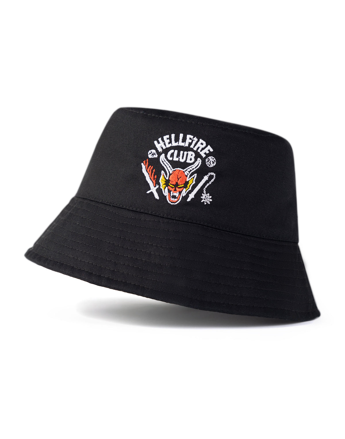 Stranger Things Hellfire Club Unisex Black Bucket Hat — Vanilla Underground