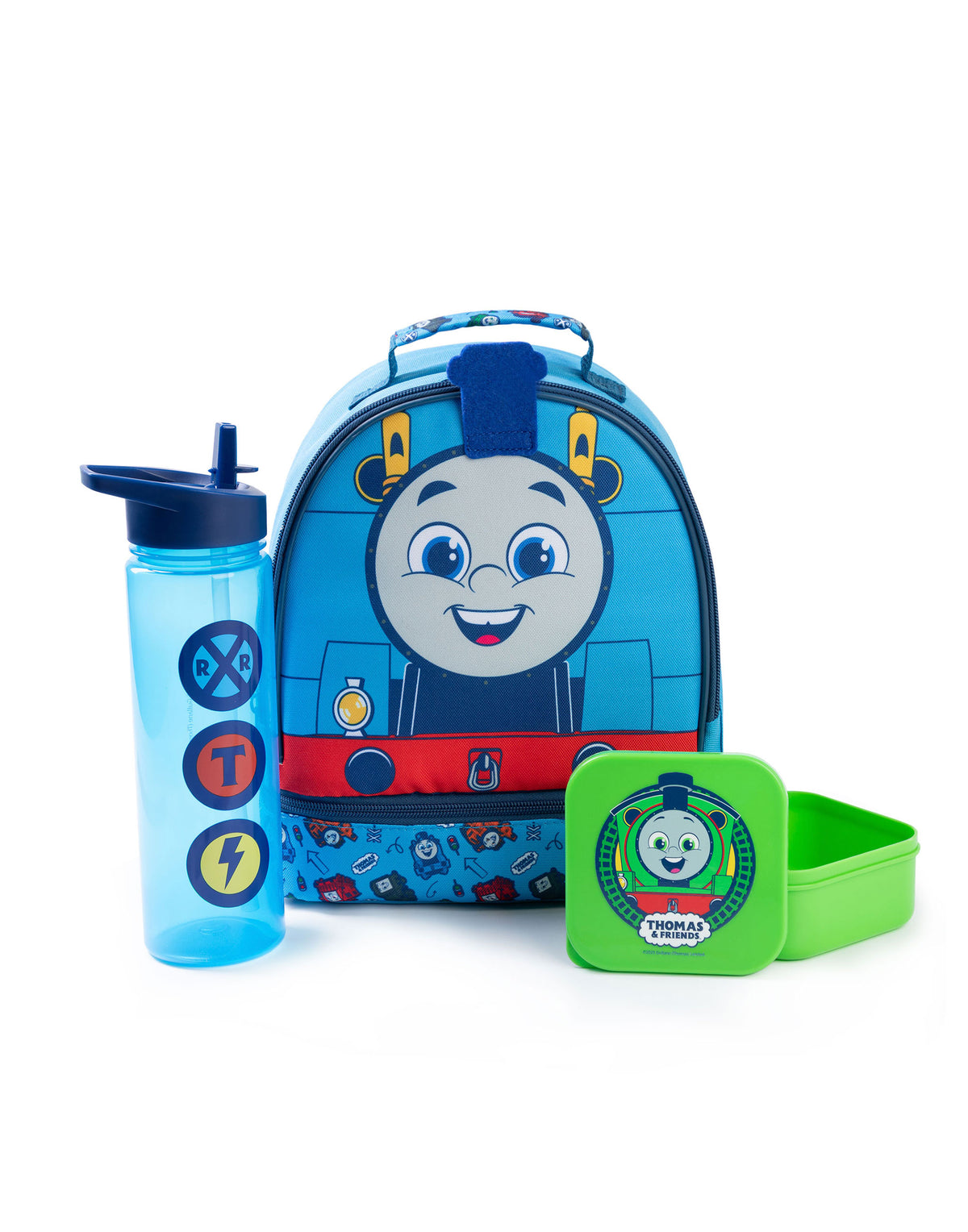 Thomas and Friends Trains And Signs Kids Lunch Bag, Bottle and Snack P ...