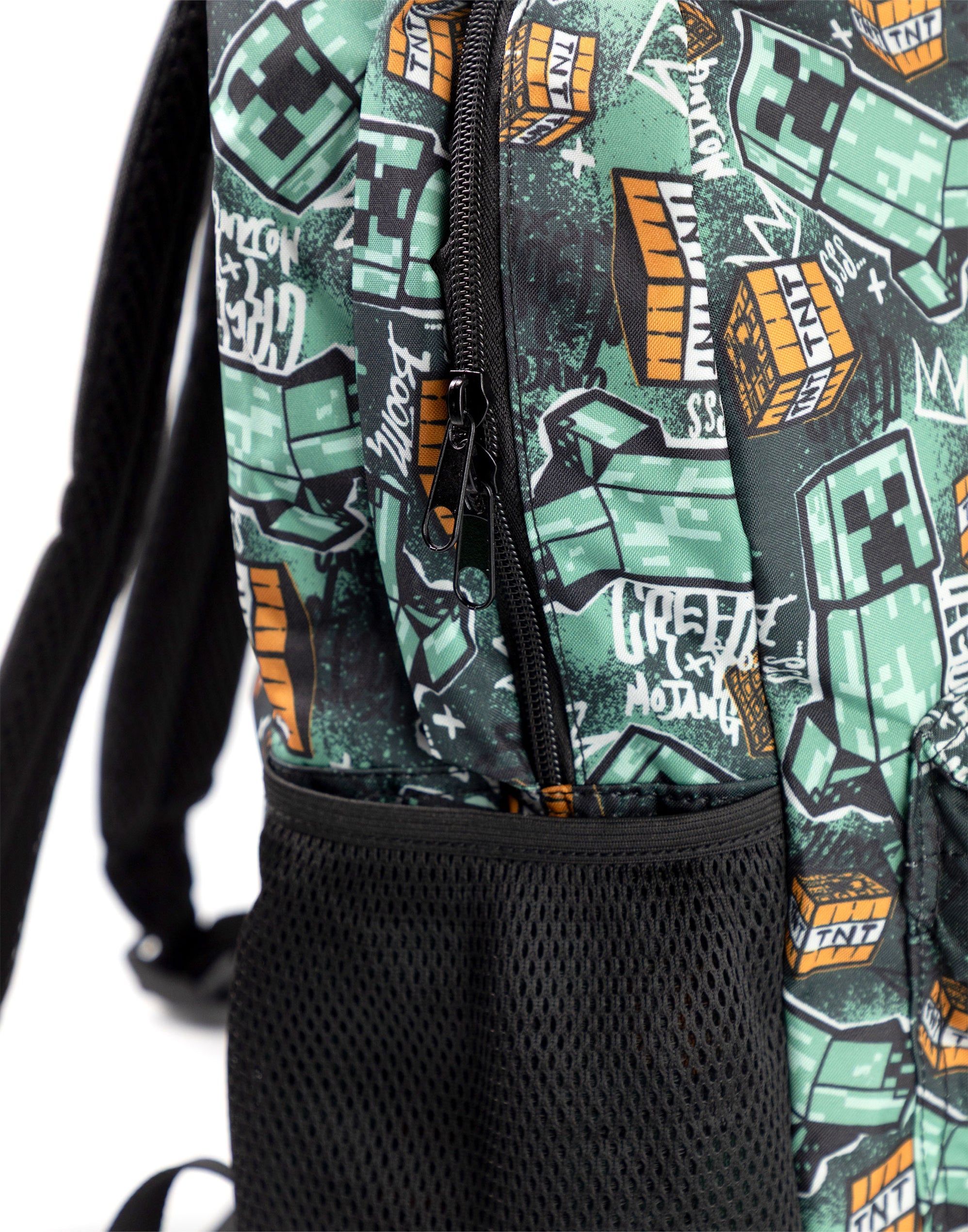 Minecraft Creeper & TNT Kids Multicoloured Backpack — Vanilla Underground