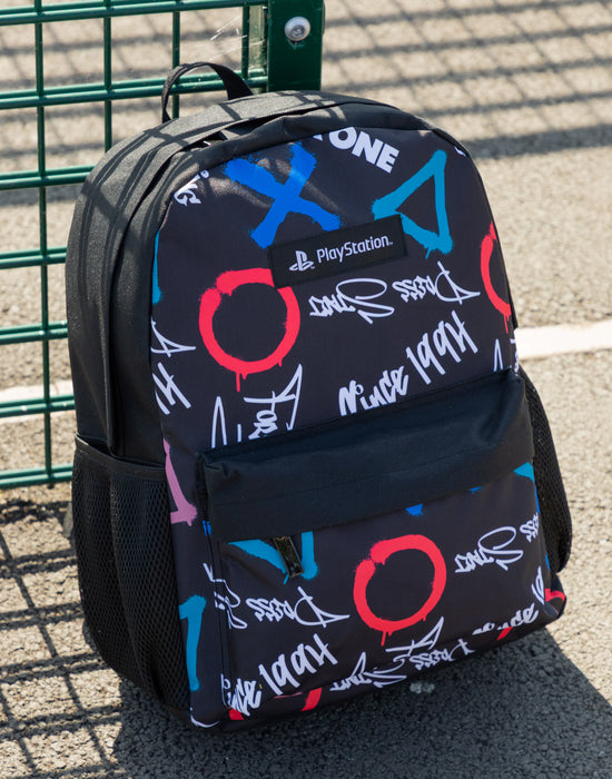 PlayStation Logo Unisex Kids Multicoloured Backpack — Vanilla Underground