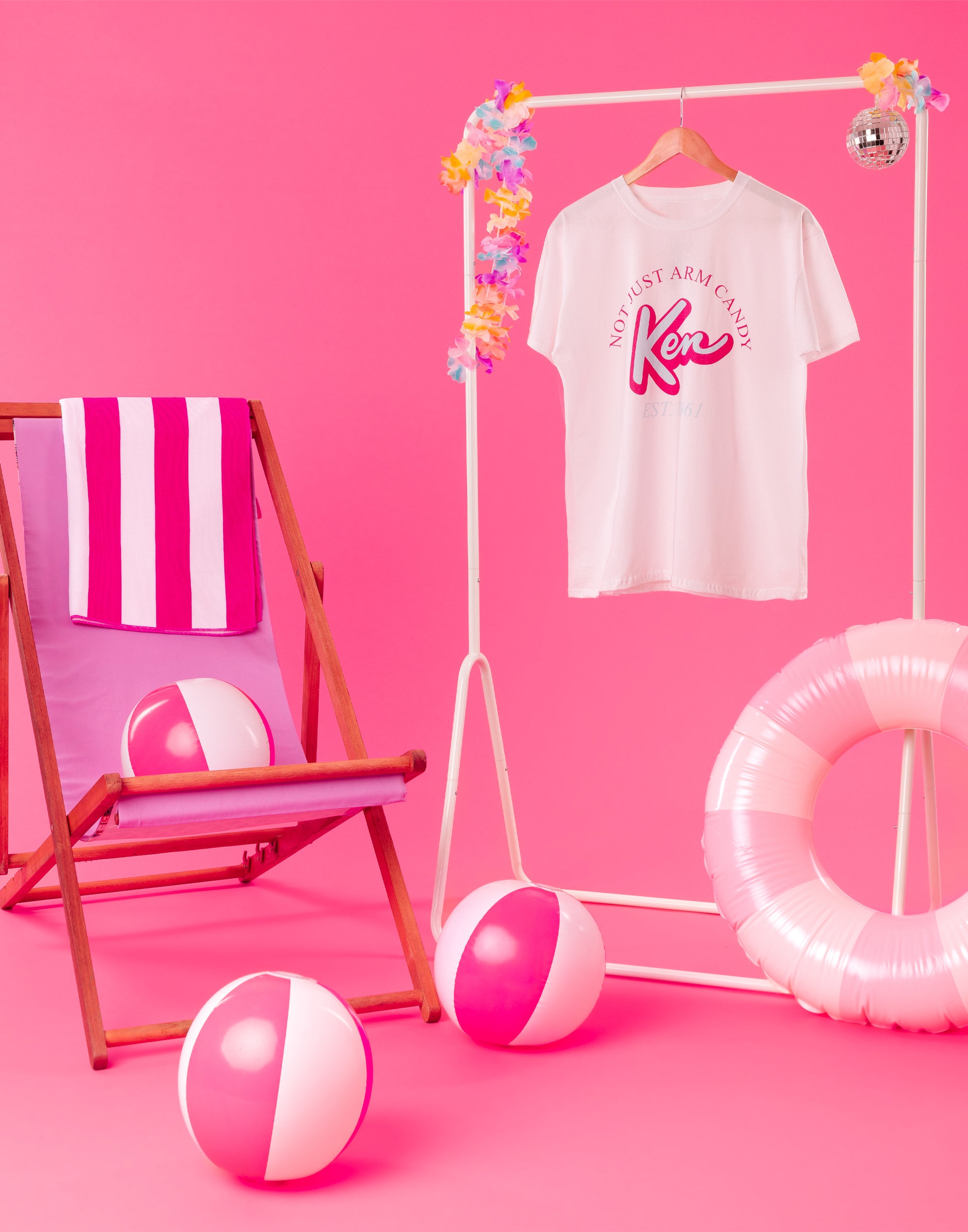 Barbie Ken Arm Candy Classic Mens White Short Sleeved T-Shirt — Vanilla ...