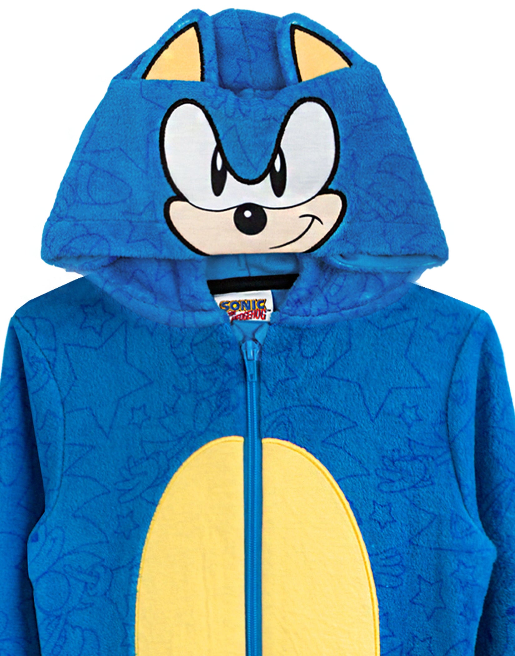 Sonic the Hedgehog Sonic Novelty 3D Dress-Up Style Unisex Kids Blue On ...