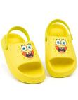 SpongeBob SquarePants Sliders Kids Yellow Animated Character Sandals ...