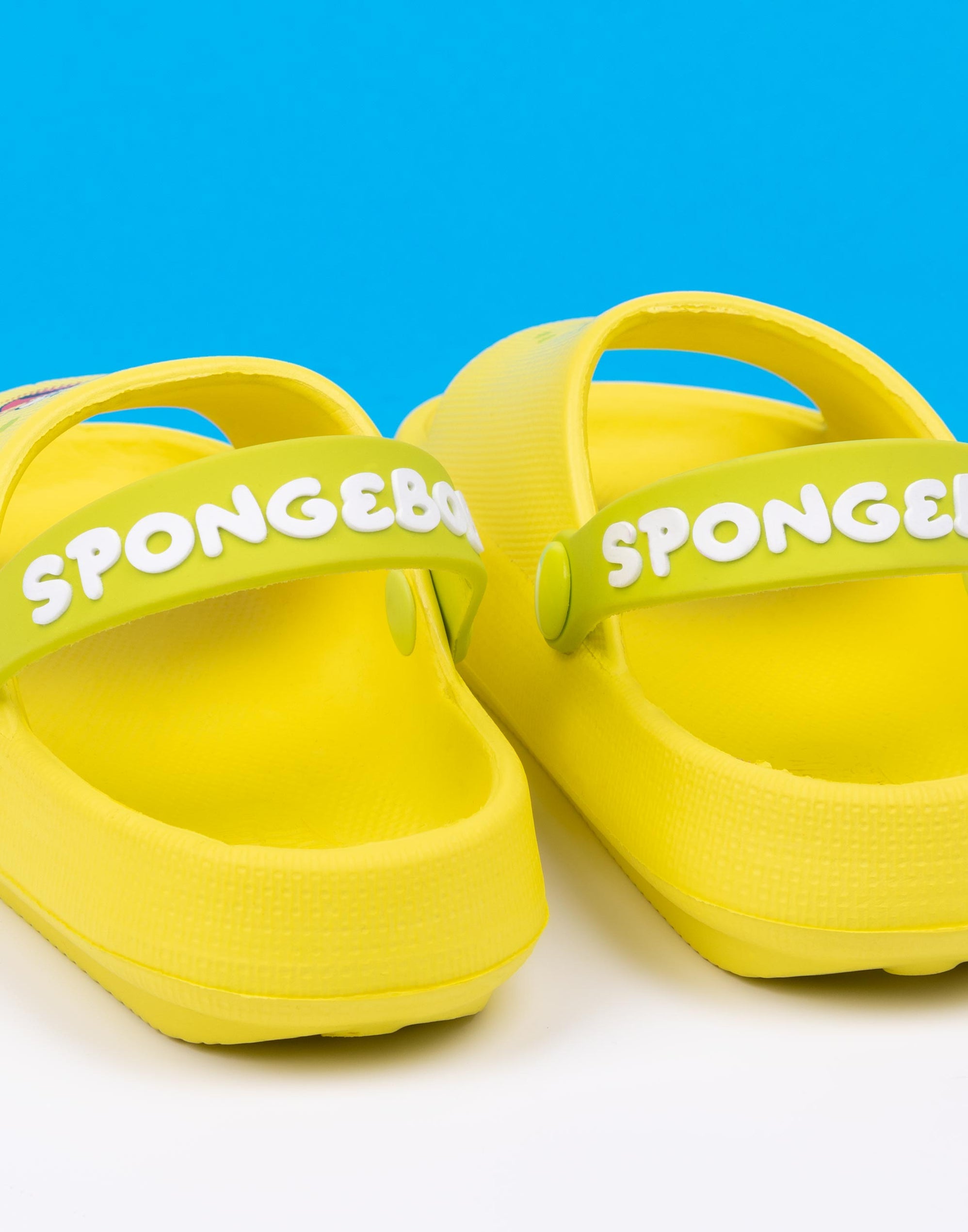 SpongeBob SquarePants Sliders Kids Yellow Animated Character Sandals ...