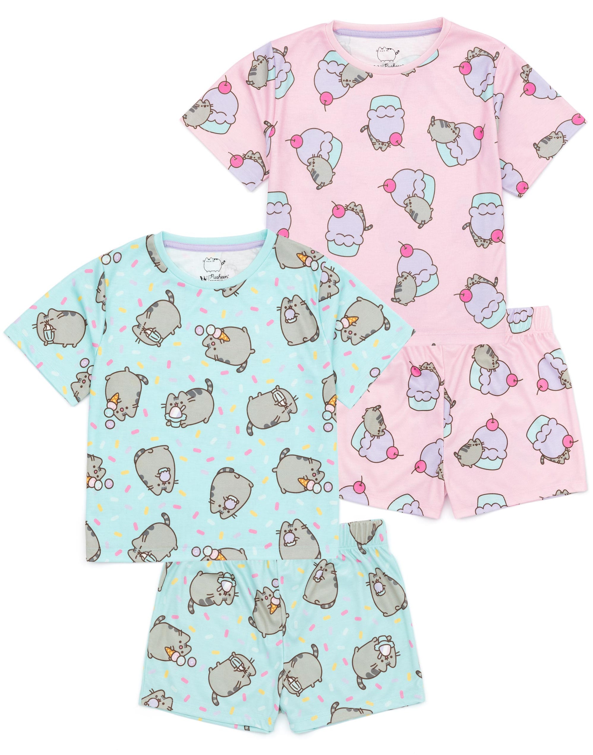 Pusheen The Cat Girls 2 Pack Pyjamas — Vanilla Underground