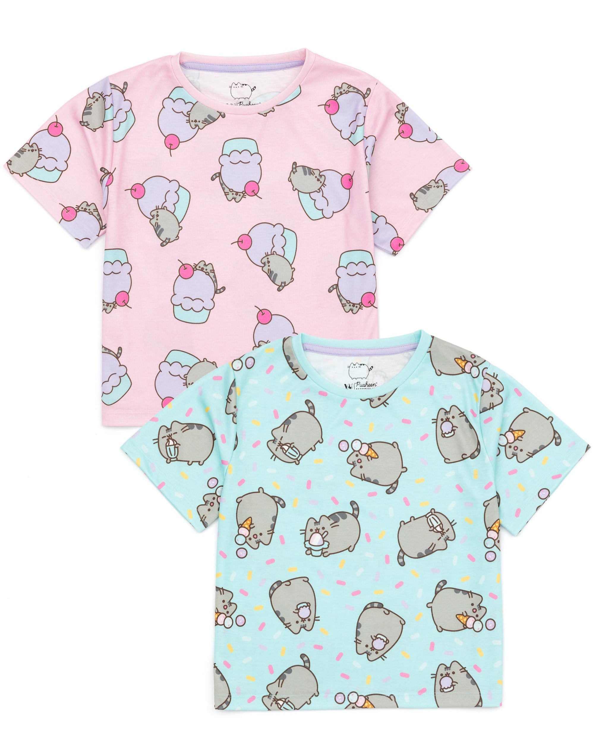 Pusheen The Cat Girls 2 Pack Pyjamas — Vanilla Underground