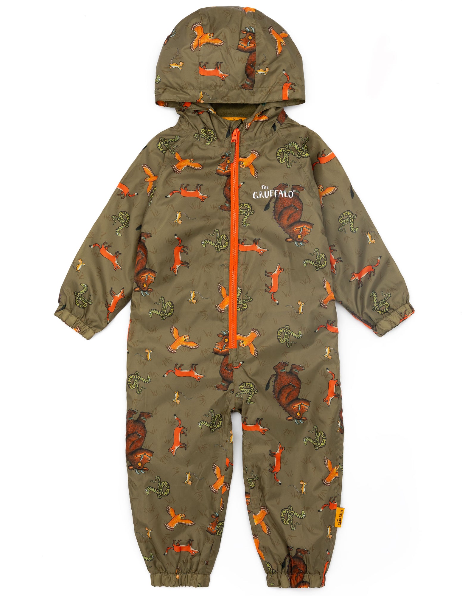 The Gruffalo Kids Waterproof All In One Puddle Suit Rain Coat — Vanilla ...