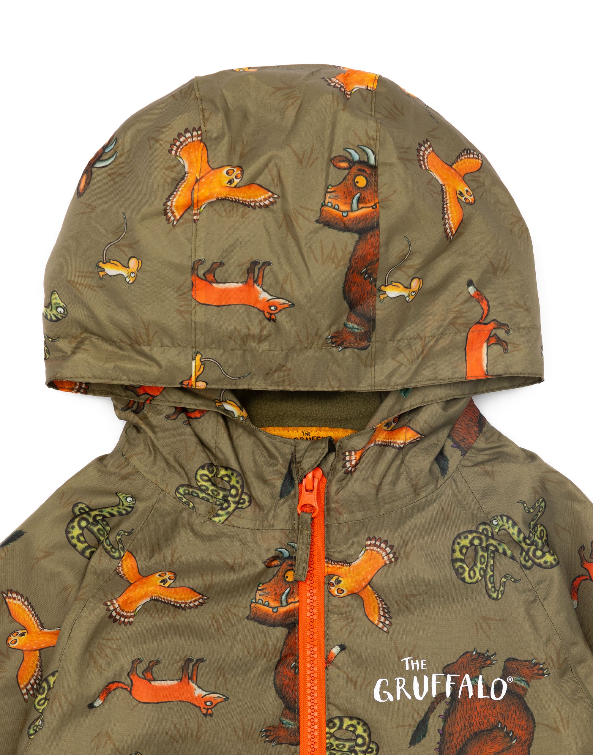 The Gruffalo Kids Waterproof All In One Puddle Suit Rain Coat — Vanilla ...