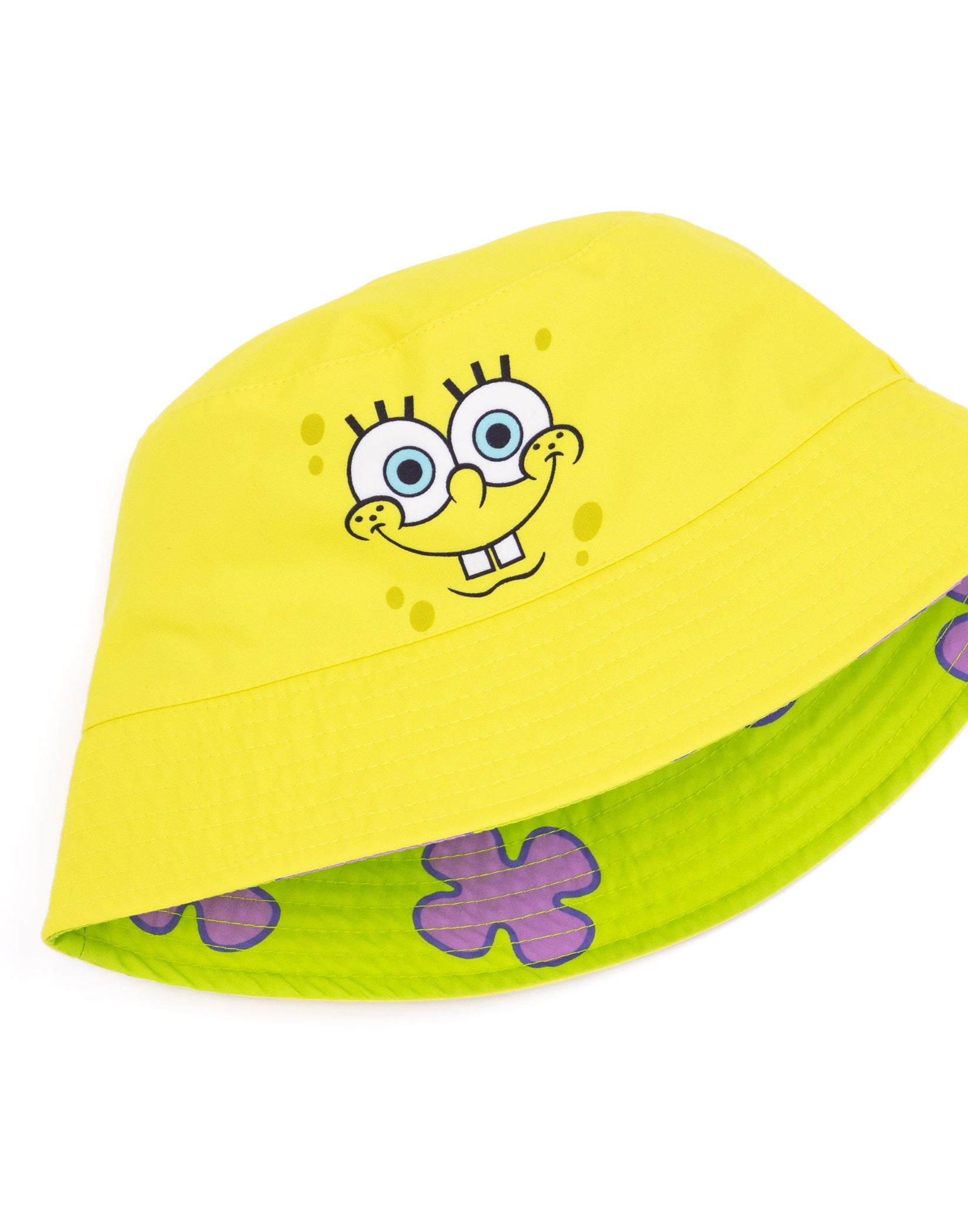 SpongeBob SquarePants Kids Reversible Patrick Bucket Sun Hat — Vanilla ...