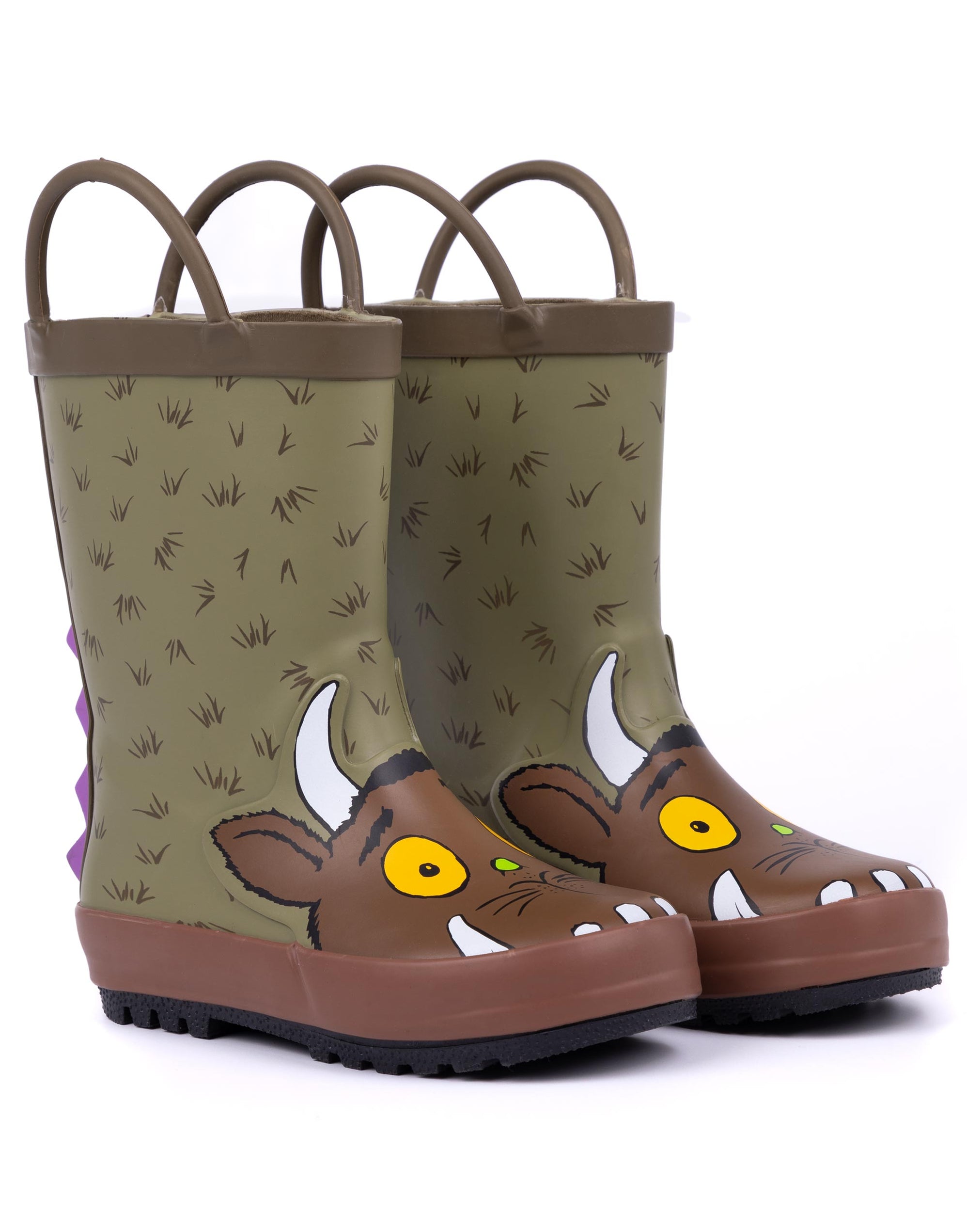 The Gruffalo Kids Character Wellies 3D Spikes Rain Wellington Boots ...