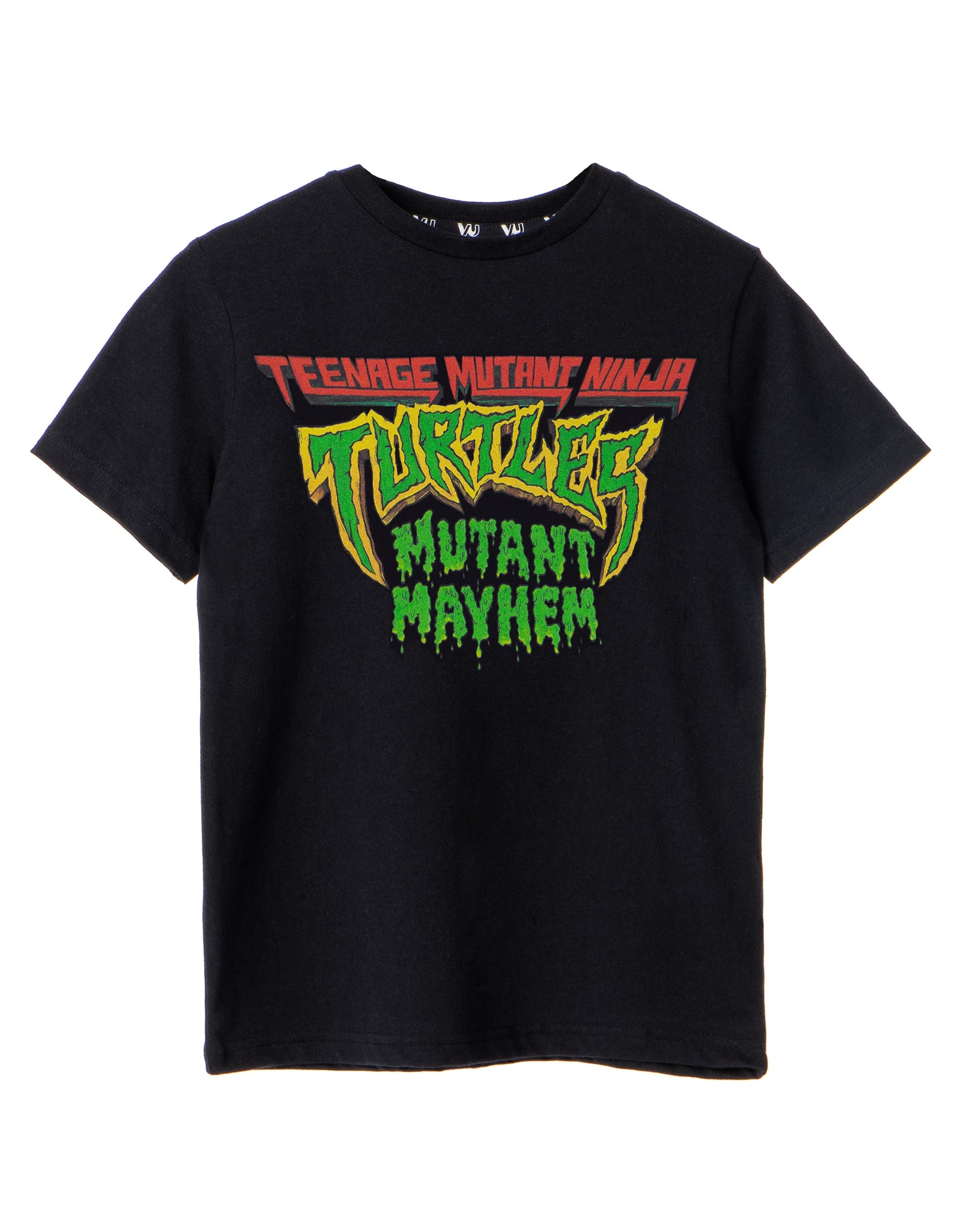 Teenage Mutant Ninja Turtles Mutant Mayhem Boys Black T-Shirt — Vanilla ...