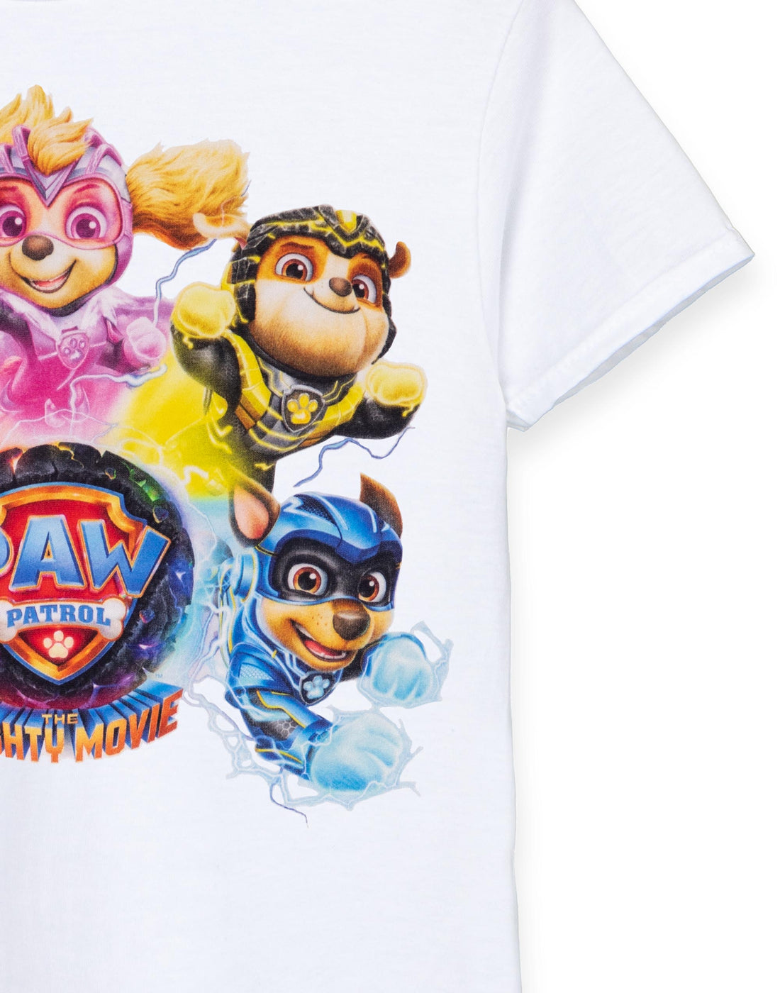 PAW Patrol Mighty Movie Kids White T-Shirt — Vanilla Underground