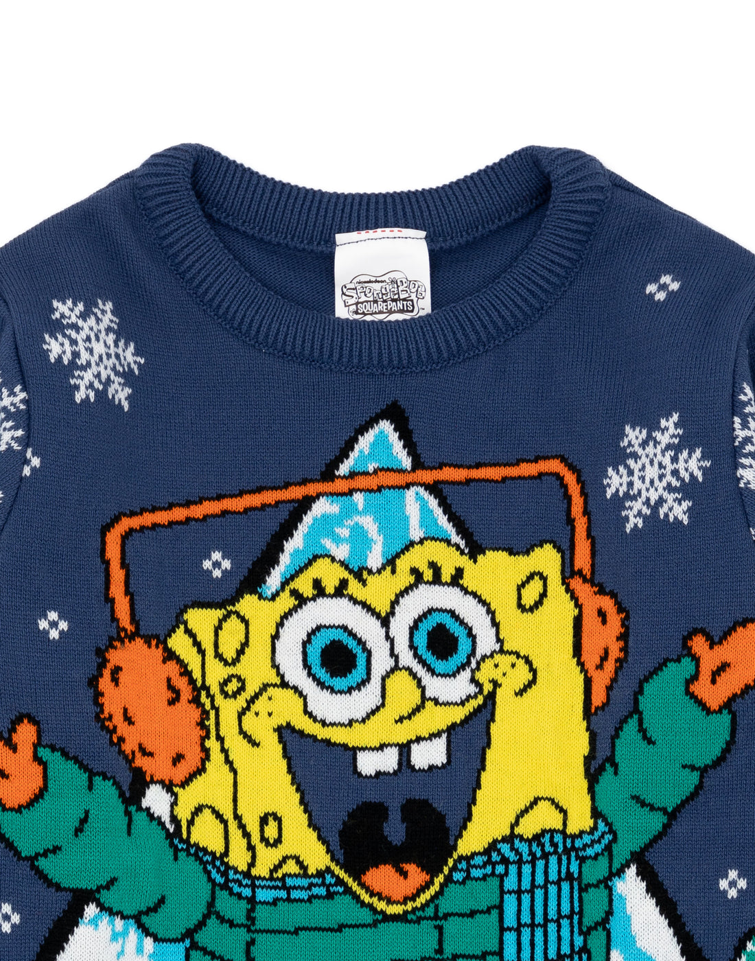 SpongeBob SquarePants Let It Snow Kids Knitted Jumper — Vanilla Underground