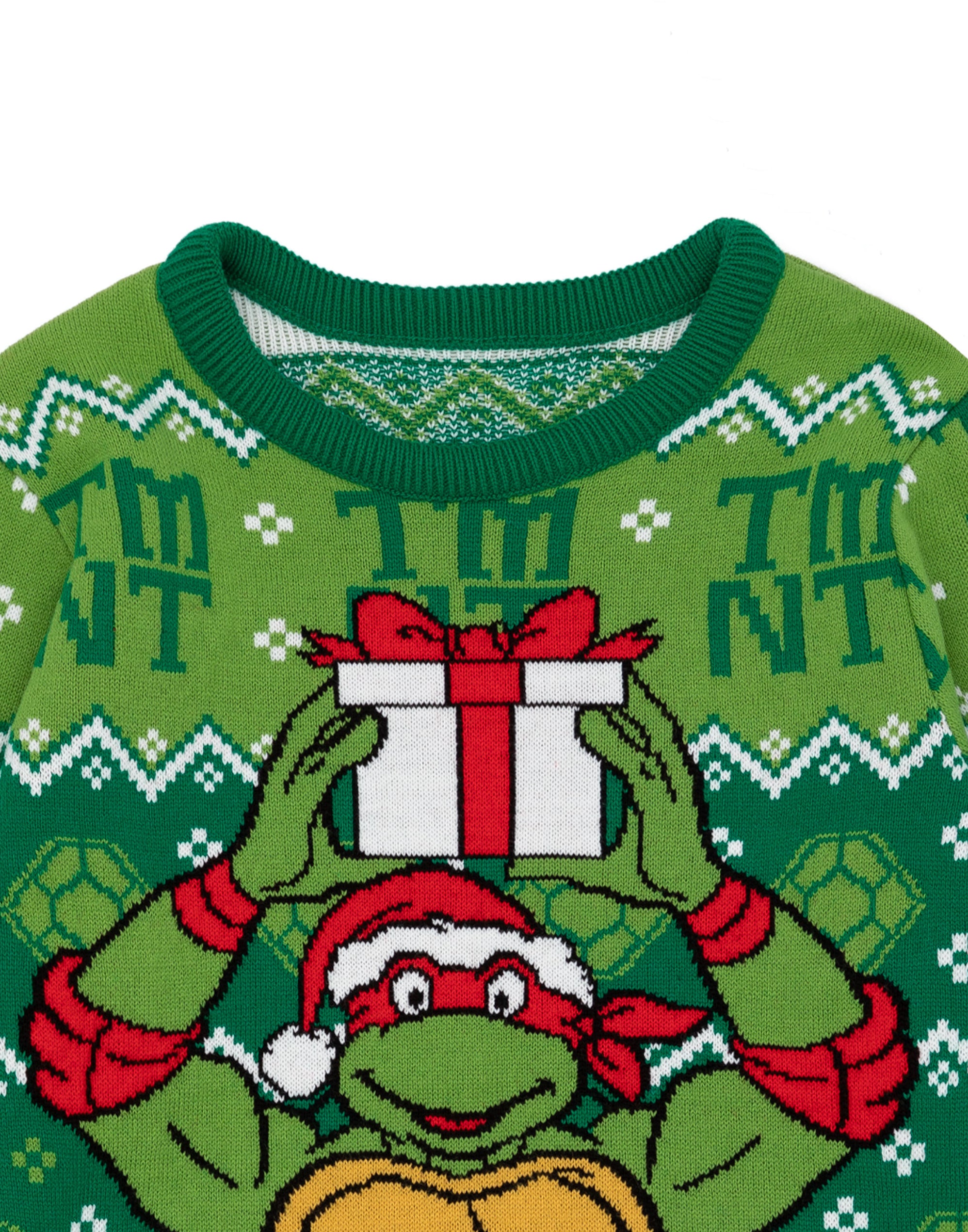 Teenage Mutant Ninja Turtles Boys Knitted Christmas Jumper — Vanilla ...