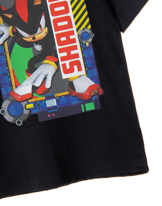 Sonic The Hedgehog Boys Black Shadow Character Print T-Shirt — Vanilla ...