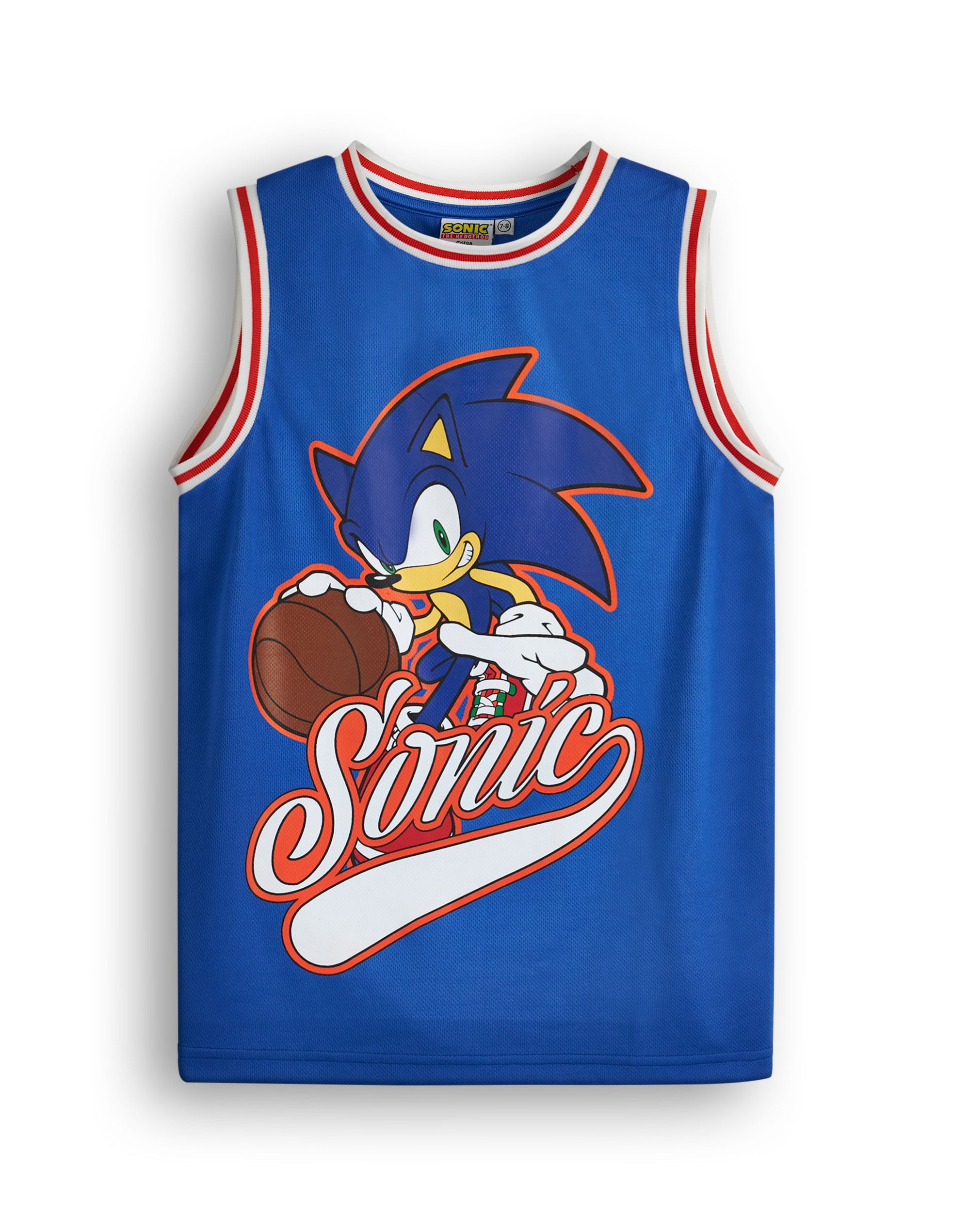 Sonic The Hedgehog Boys Basketball Jersey and Shorts Set — Vanilla ...