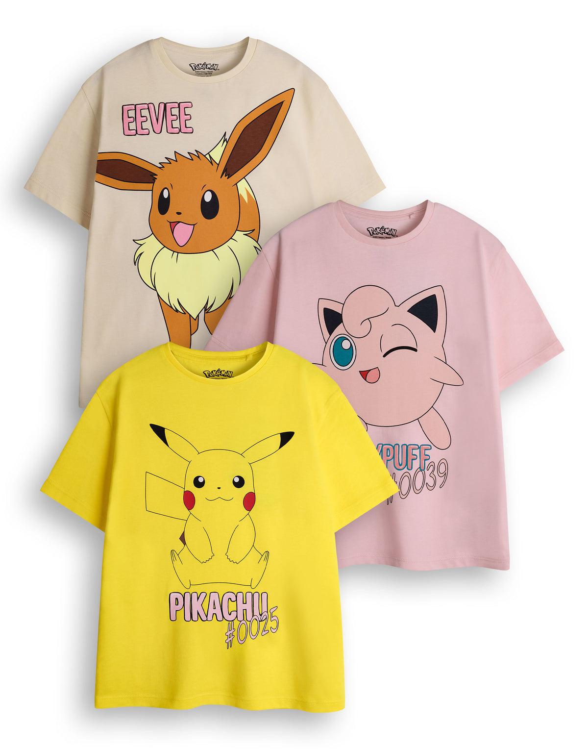 Pokemon Pikachu, Eevee & Jigglypuff Girls Multicoloured Multi-Pack of ...