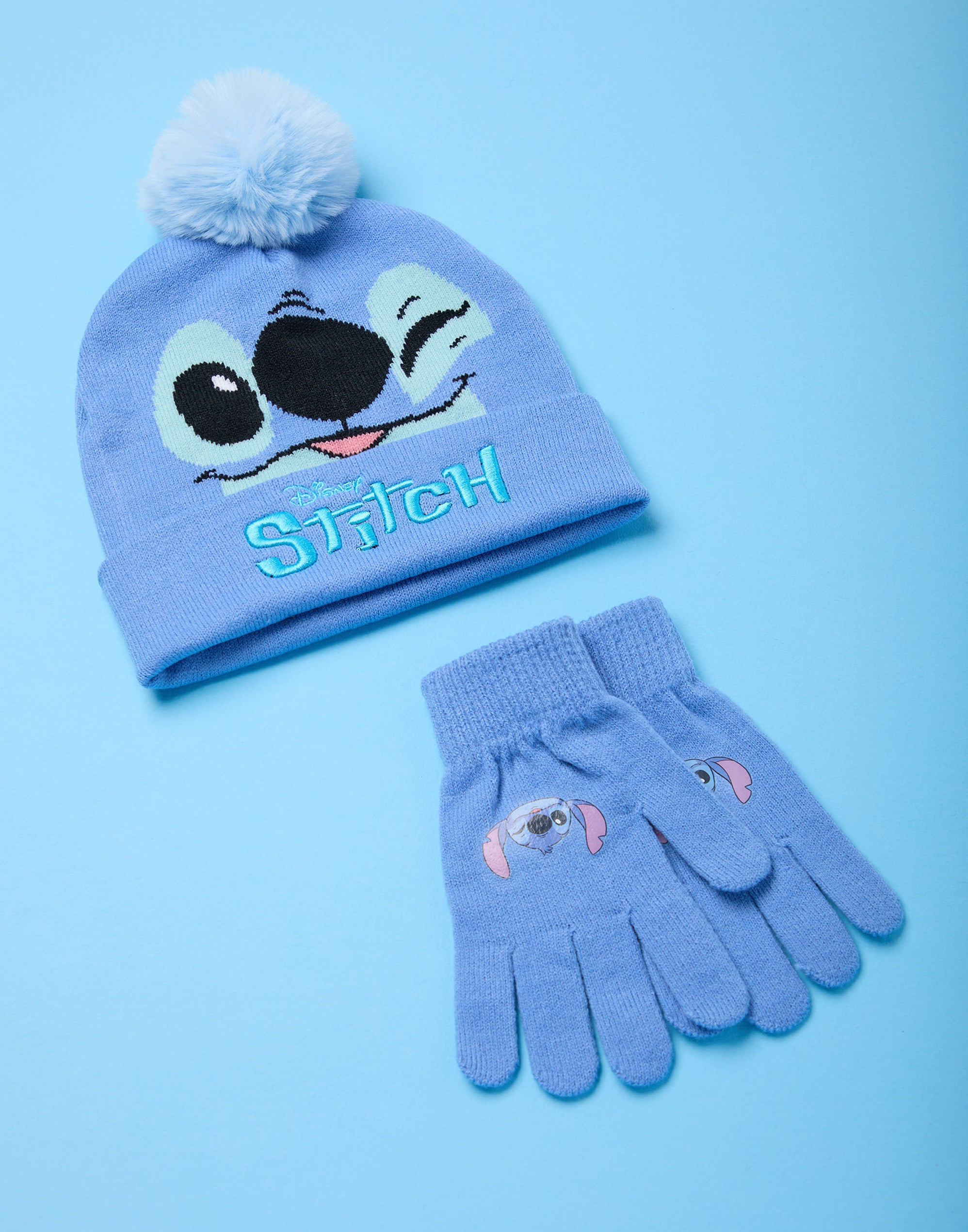 Disney Lilo & Stitch Girls Beanie Hat & Gloves Set — Vanilla Underground