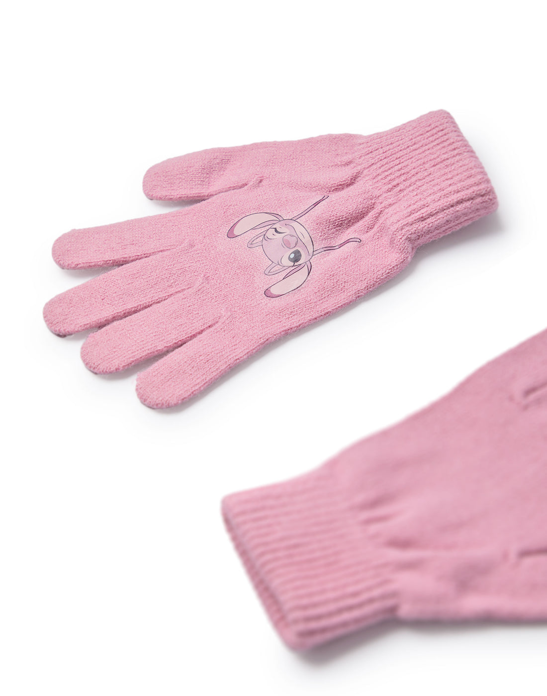 Disney Lilo & Stitch Girls Pink Beanie Hat & Gloves Set — Vanilla ...