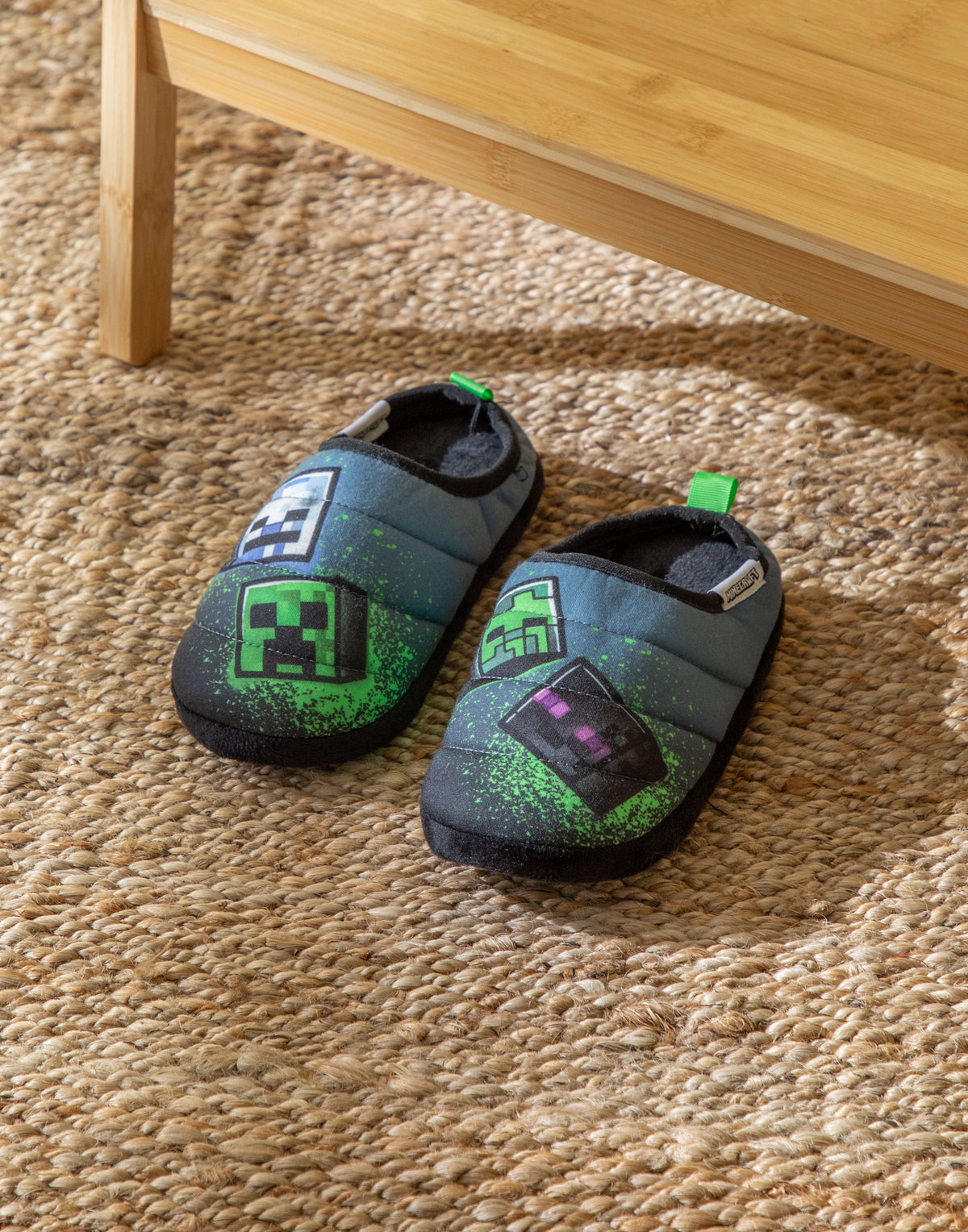 Minecraft Boys Graffiti Slip On Loafer Slippers — Vanilla Underground