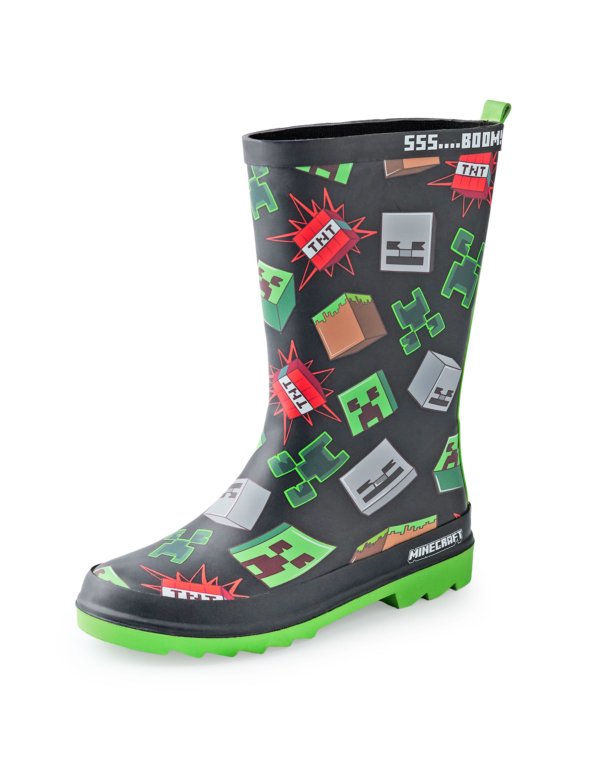 Minecraft Icons Boys Black Wellington Boots without Handles — Vanilla ...