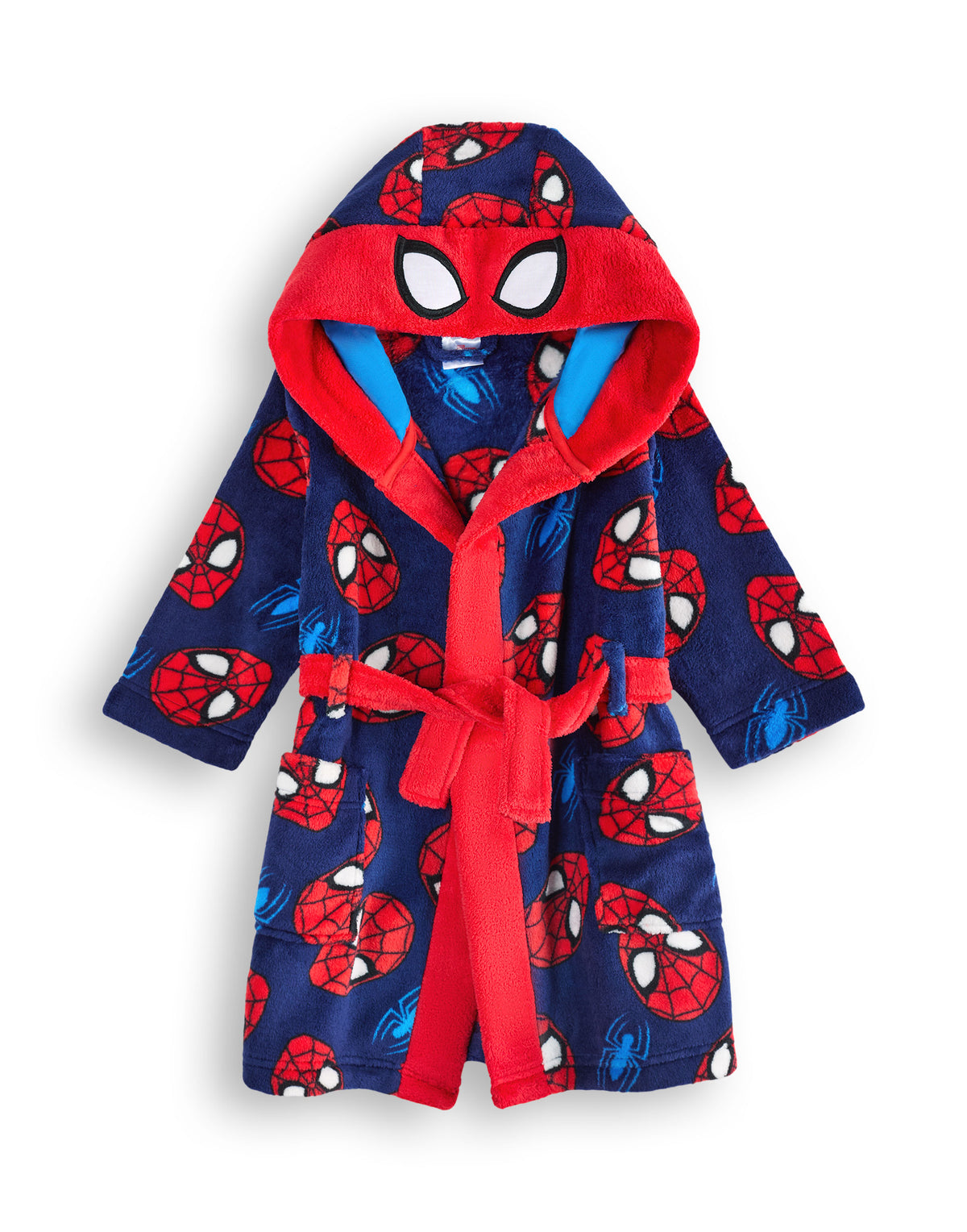 Marvel All Over Print Boys Red Hooded Bathrobe — Vanilla Underground