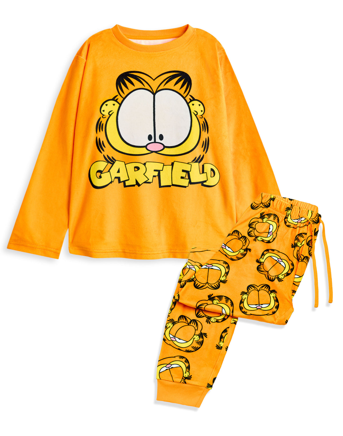 Garfield Kids Orange Fleece Pyjamas — Vanilla Underground