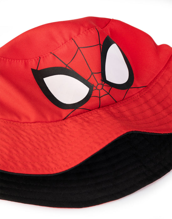 Marvel Spiderman Boys Reversible Bucket Hat — Vanilla Underground