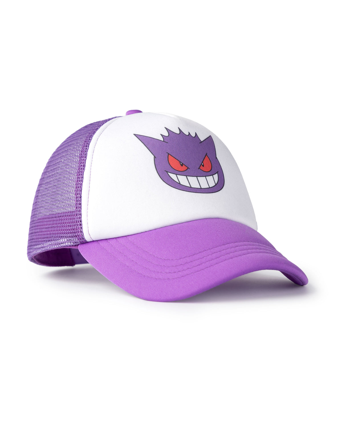Pokemon Gengar Kids Purple Adjustable Curved Peak Cap — Vanilla Underground