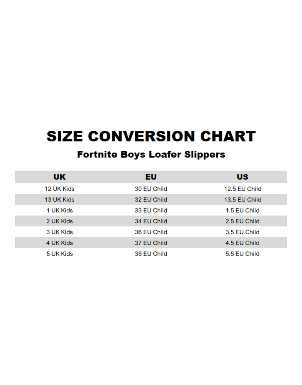 Fortnite Logo Boys Multicoloured Slip On Loafer Slippers — Vanilla ...