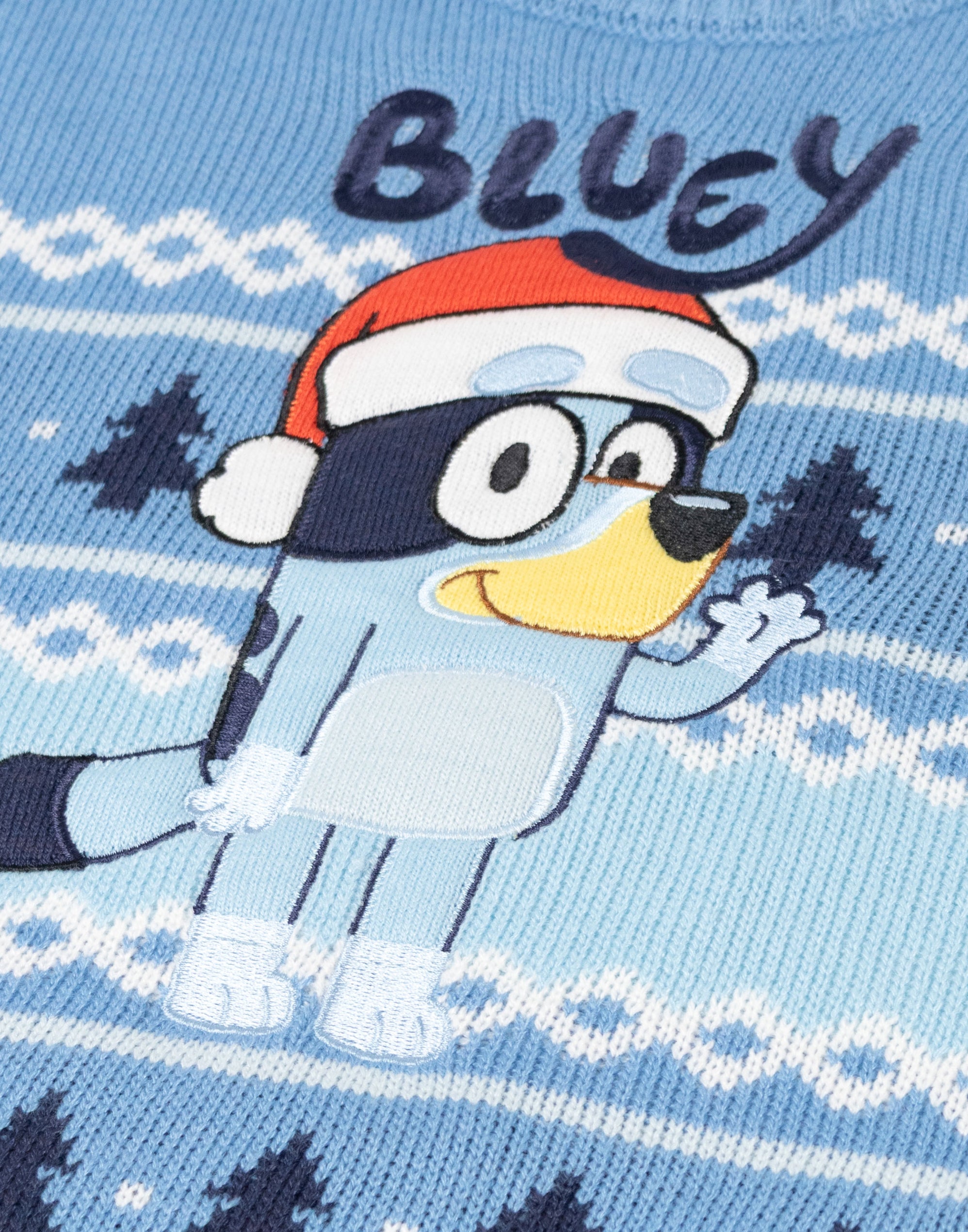 Bluey Character Blue Boys Christmas Jumper — Vanilla Underground