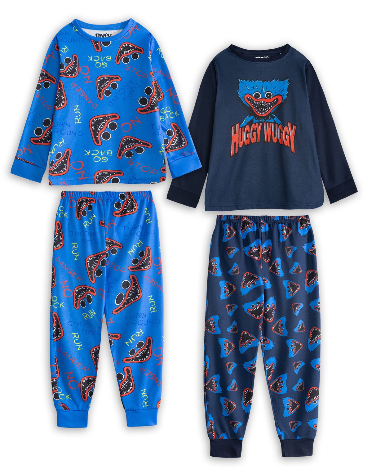 Poppy's Playtime Character Boys Multicoloured Multi-Pack of 2 Long Sle ...
