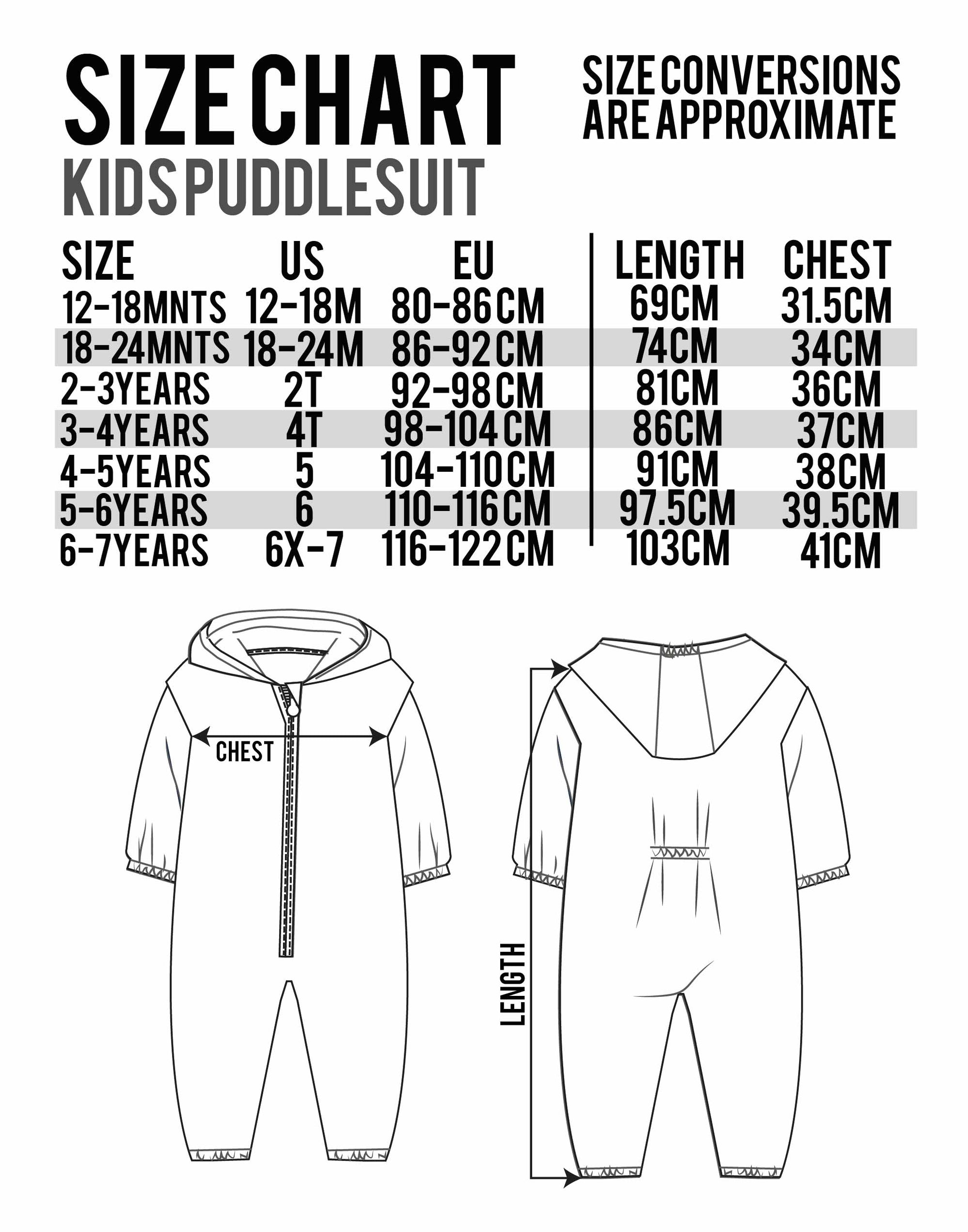 PAW Patrol Kids Puddle Suit — Vanilla Underground