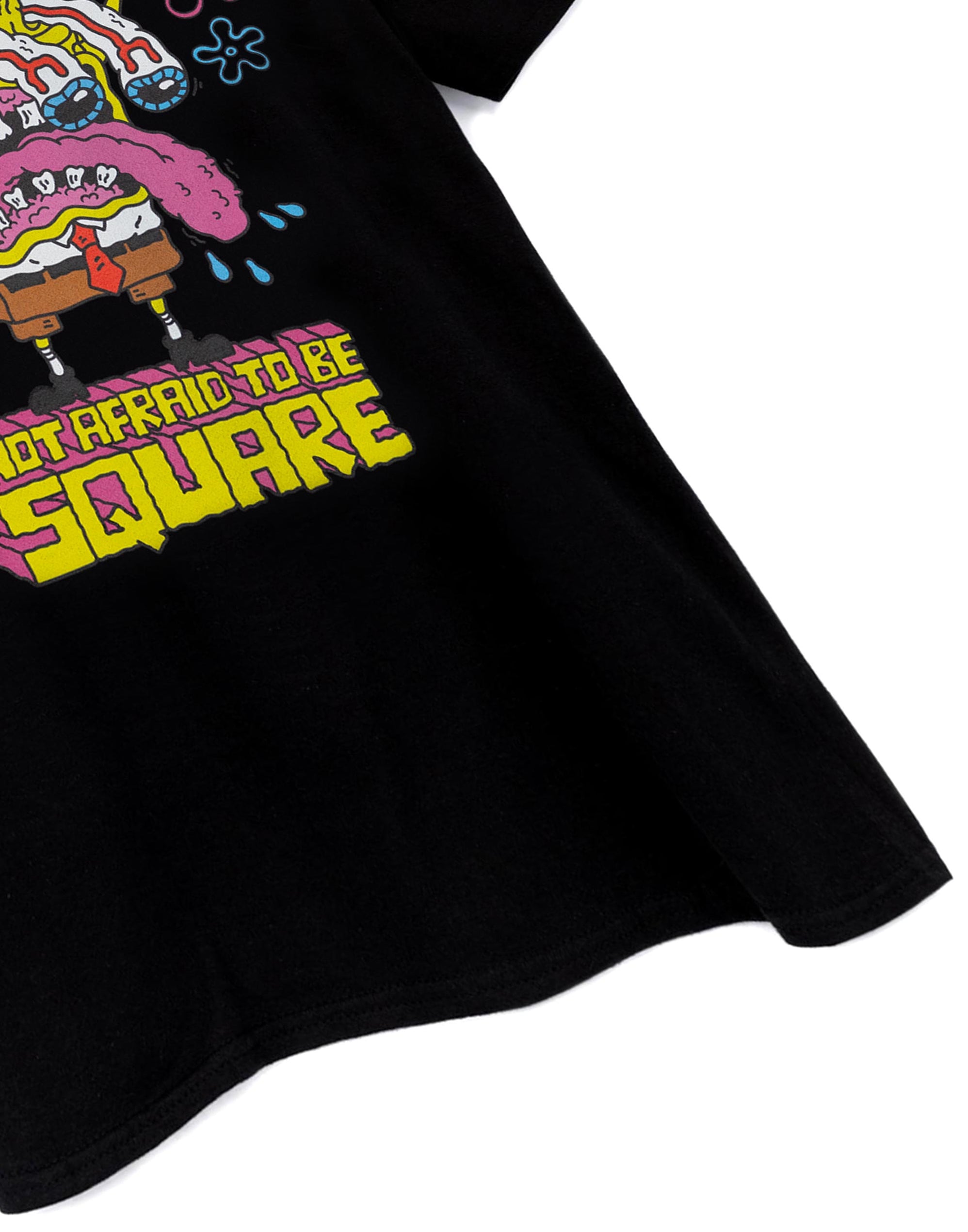 SpongeBob SquarePants Not Afraid to Be Square Men's T-Shirt — Vanilla ...