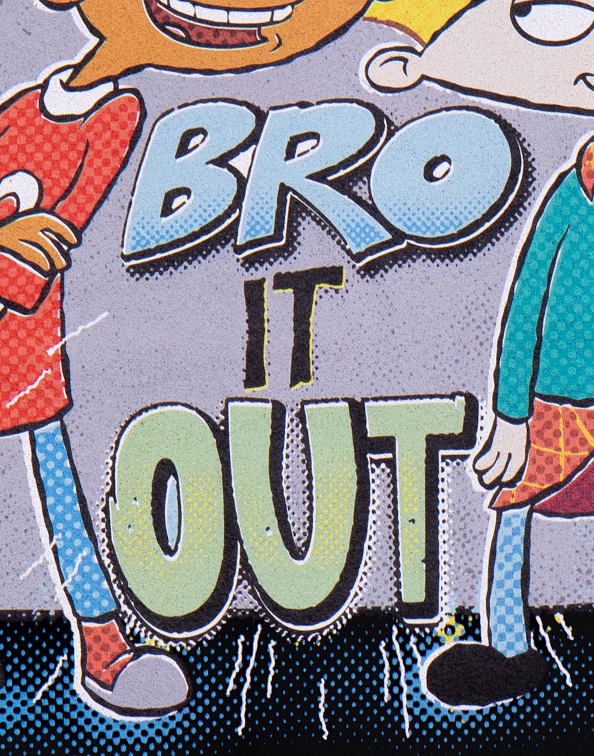 Nickelodeon Hey Arnold Bro It Out Mens Black Short Sleeved T-Shirt ...