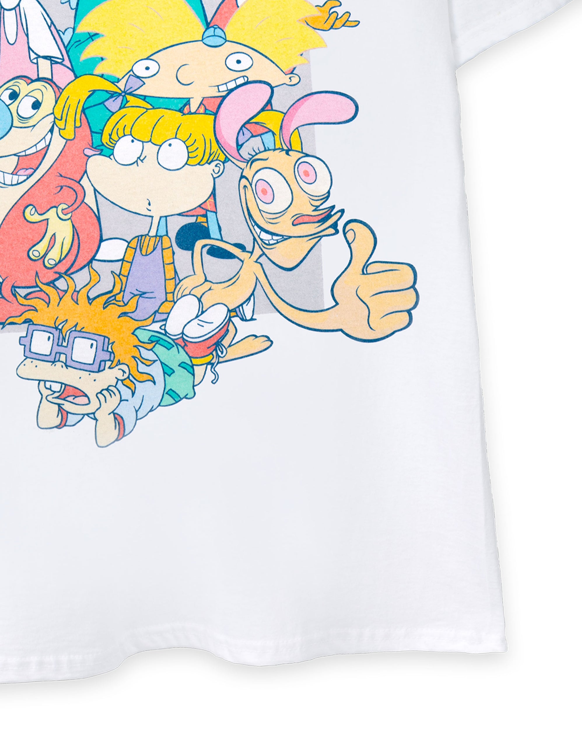 Nickelodeon Classic Nick 90's Mens White Short Sleeved T-Shirt ...