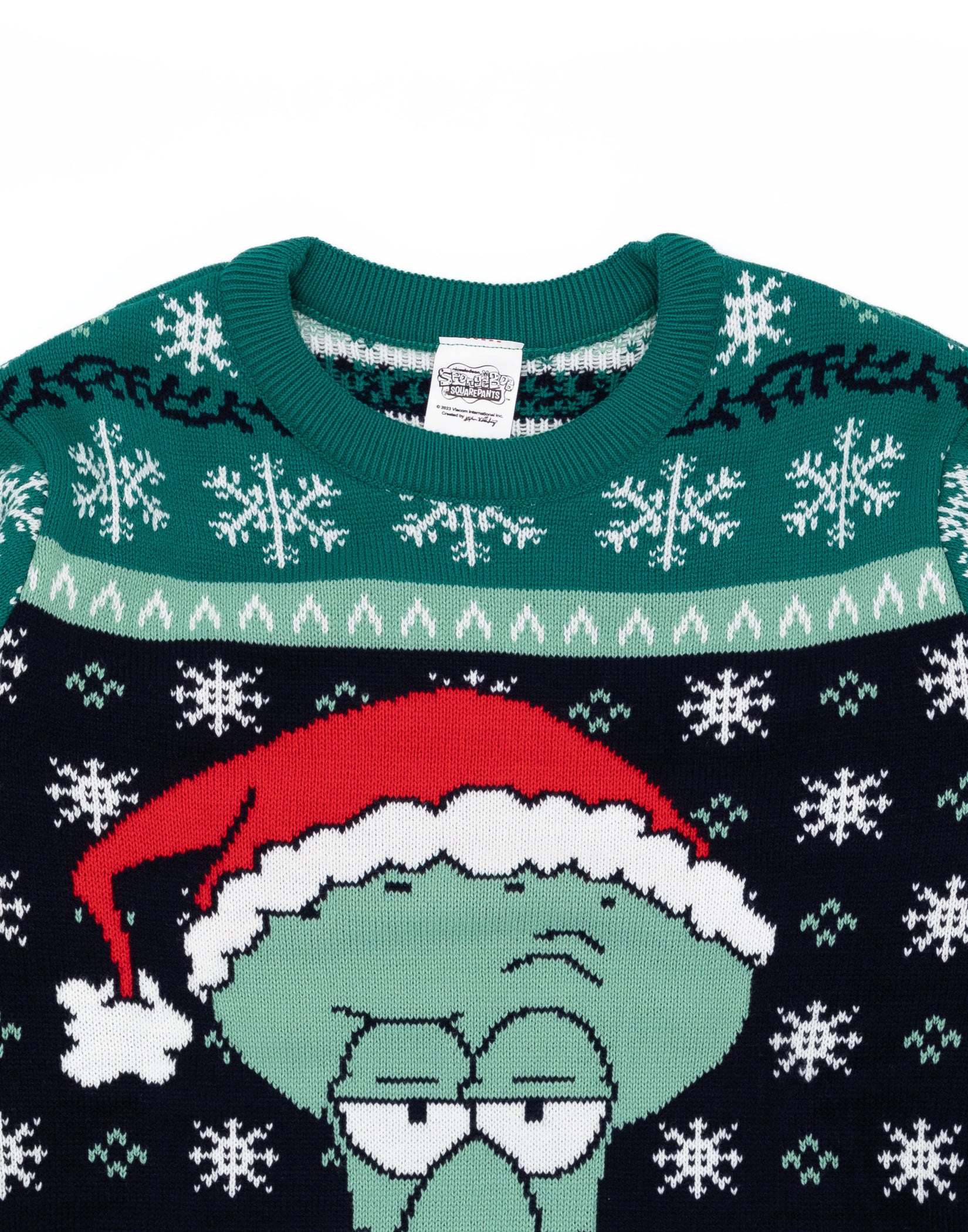 SpongeBob SquarePants Men's Green Squidward Christmas Jumper — Vanilla ...