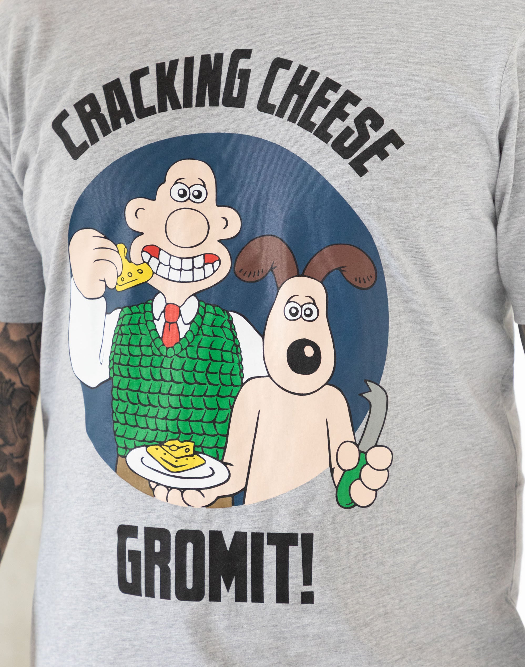 Wallace And Gromit Mens Grey Short Sleeve Long Leg Pyjamas — Vanilla ...