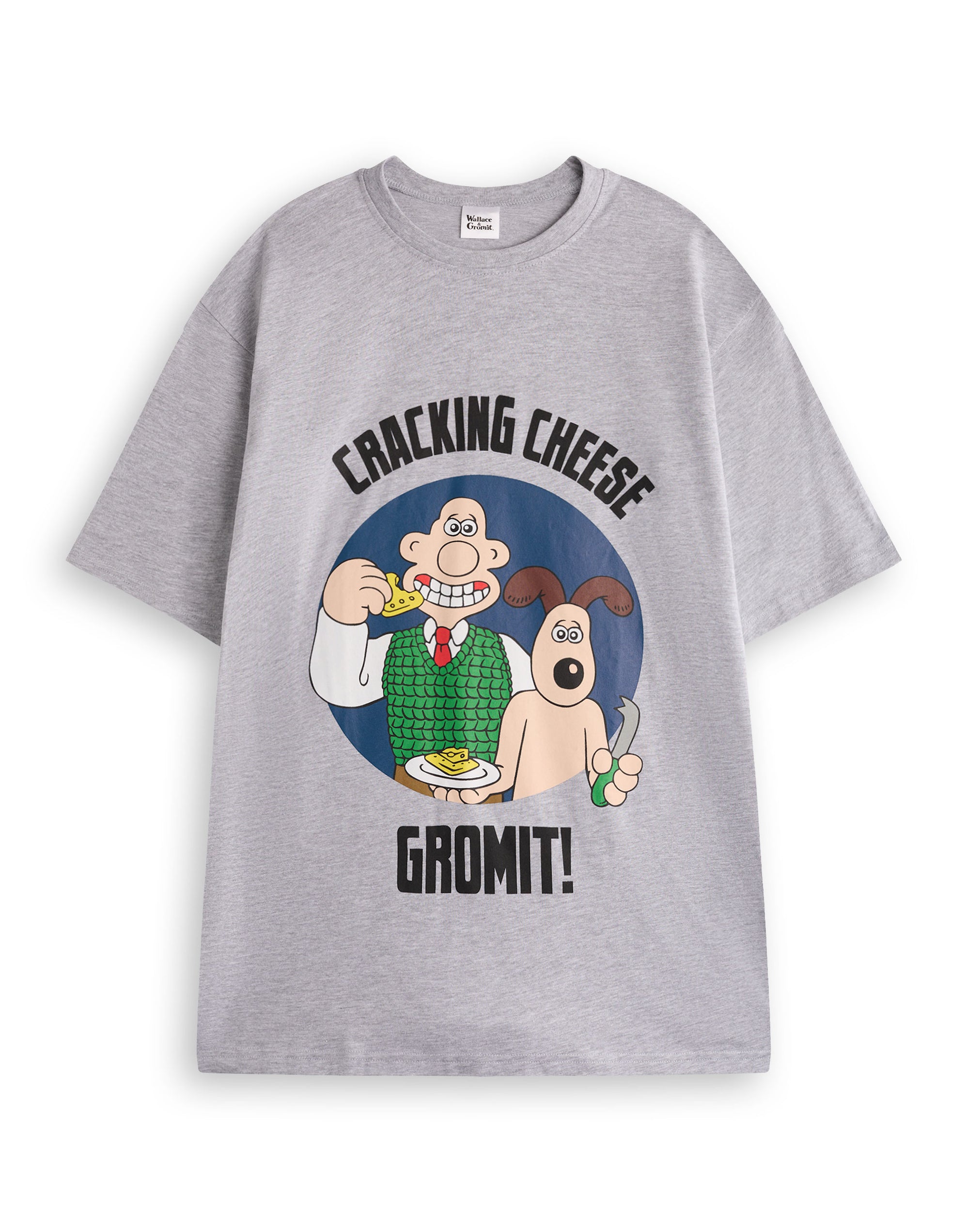 Wallace And Gromit Mens Grey Short Sleeve Long Leg Pyjamas — Vanilla ...