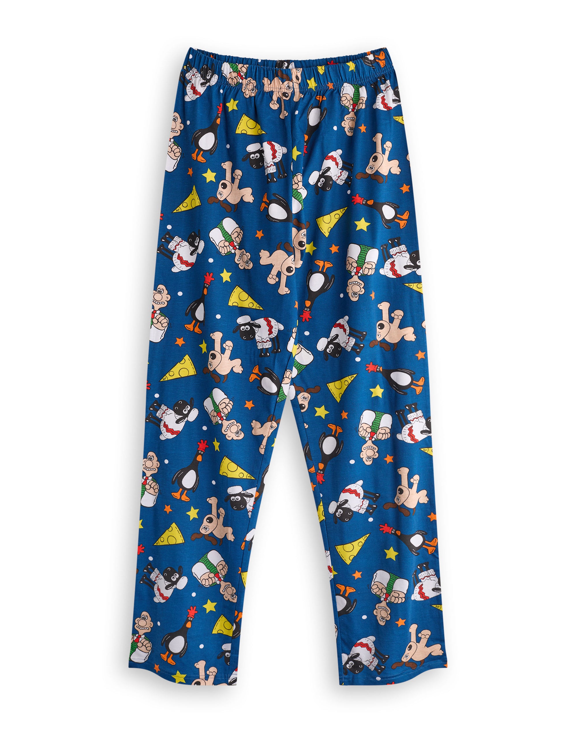 Wallace And Gromit Mens Grey Short Sleeve Long Leg Pyjamas — Vanilla ...