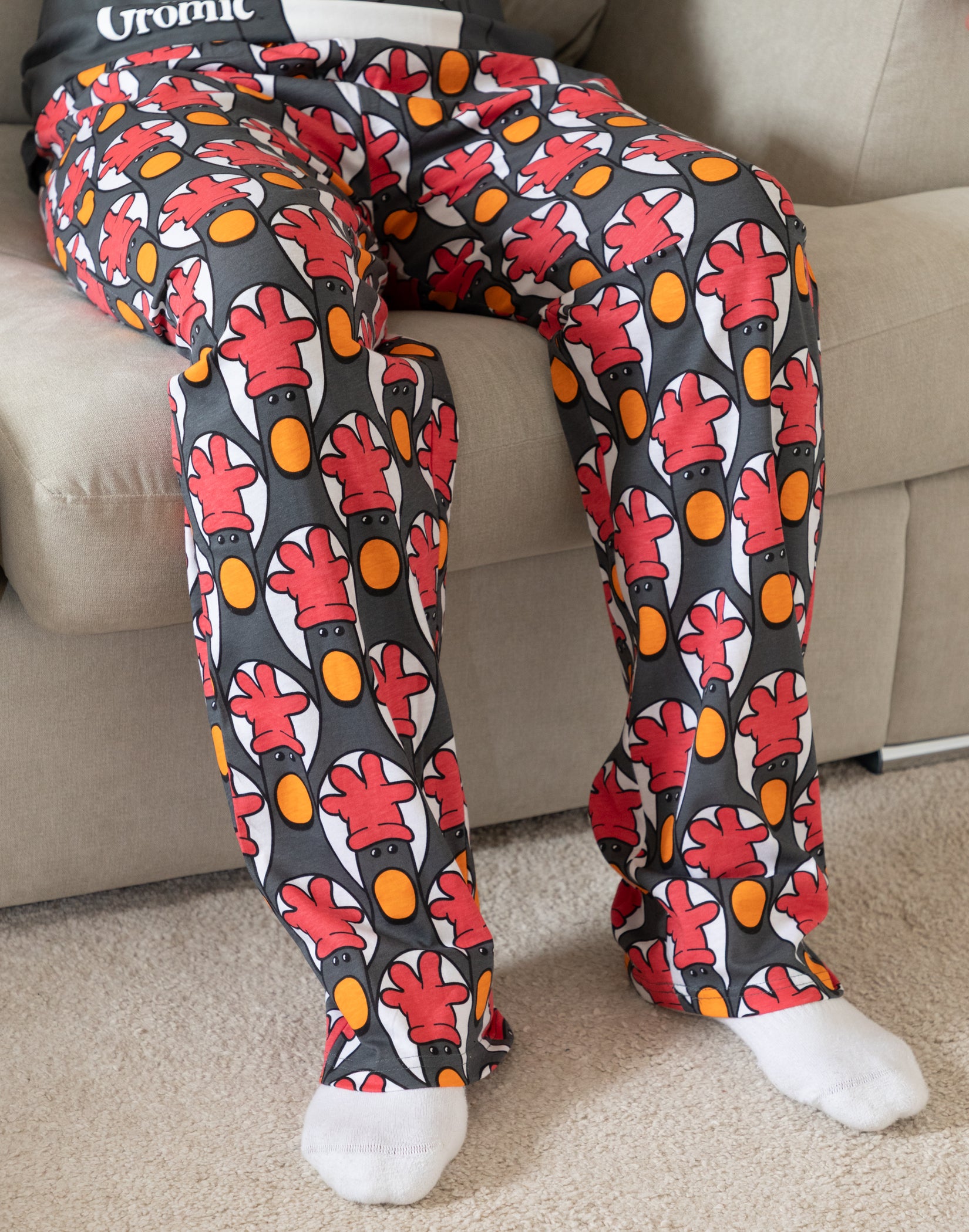 Wallace And Gromit Feathers Mens Short Sleeve Long Leg Pyjamas ...